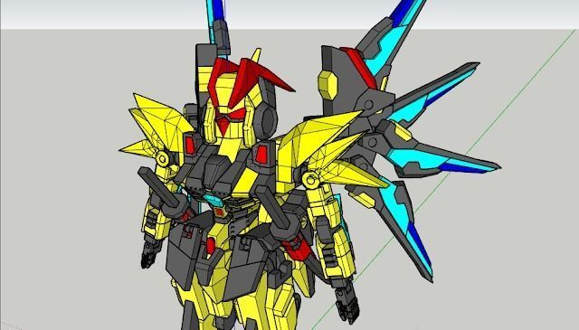 Texture Robots mecha Pokemon Poppo X Gundam Custom VR / AR / low-poly ...