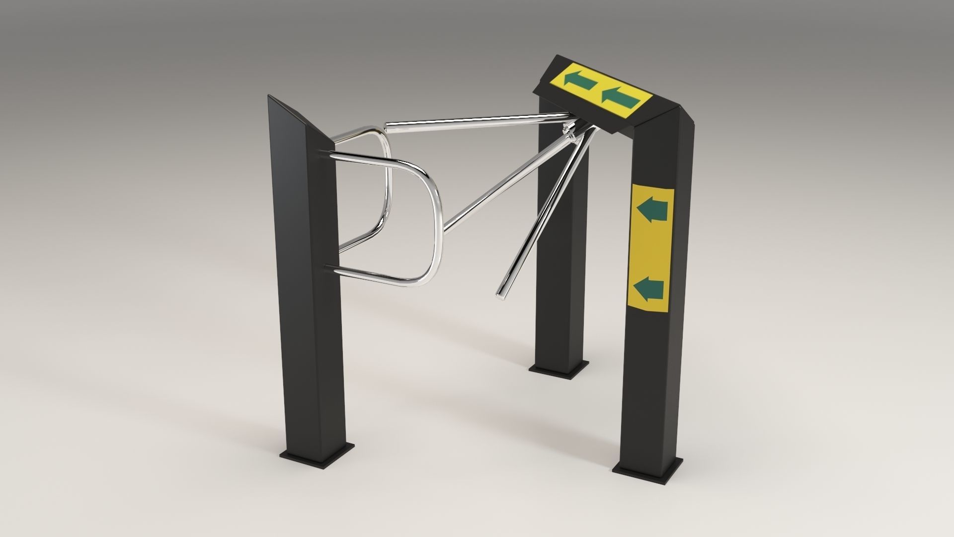 3D model Security Gate VR / AR / low-poly | CGTrader