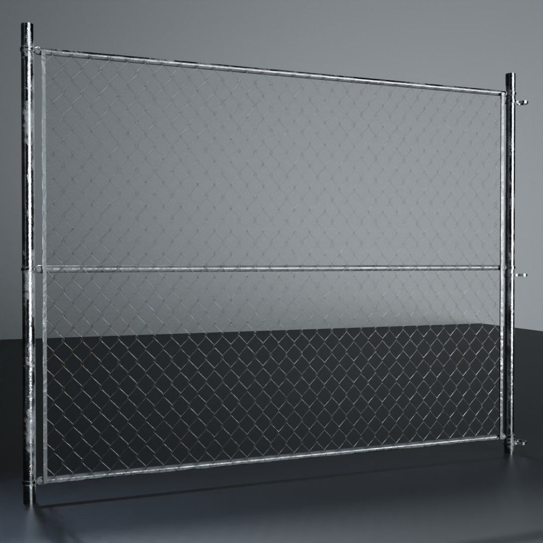 3D model Chain link fence VR / AR / low-poly | CGTrader