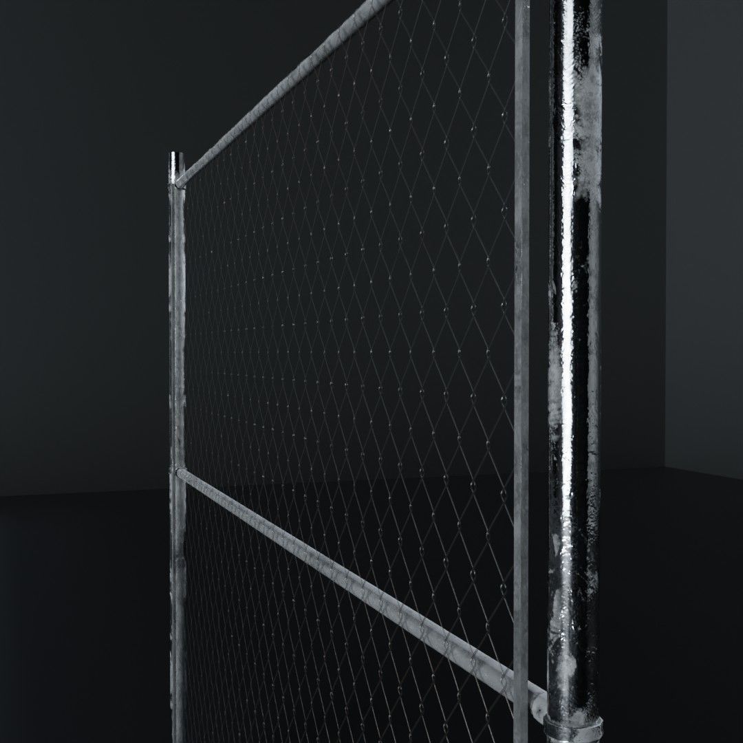 3D model Chain link fence VR / AR / low-poly | CGTrader