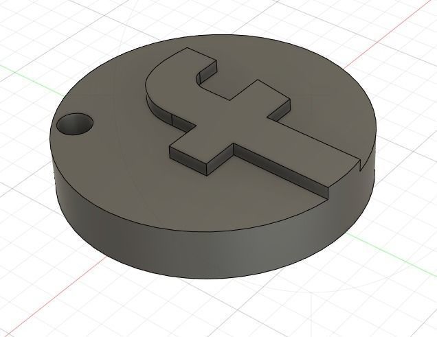 Facebook Keychain 3D model 3D printable | CGTrader