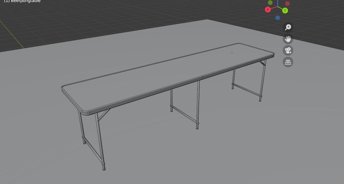 Basic Beerpongtable 3D model | CGTrader