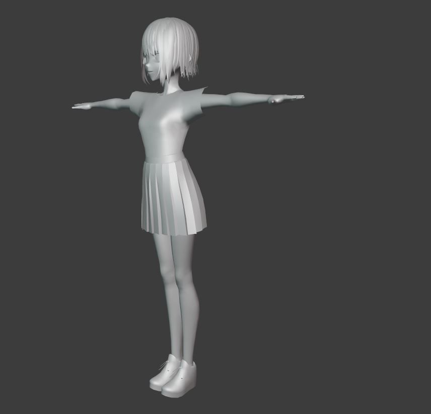 3D model 2 Cute Anime characters collection g2 VR / AR / low-poly ...