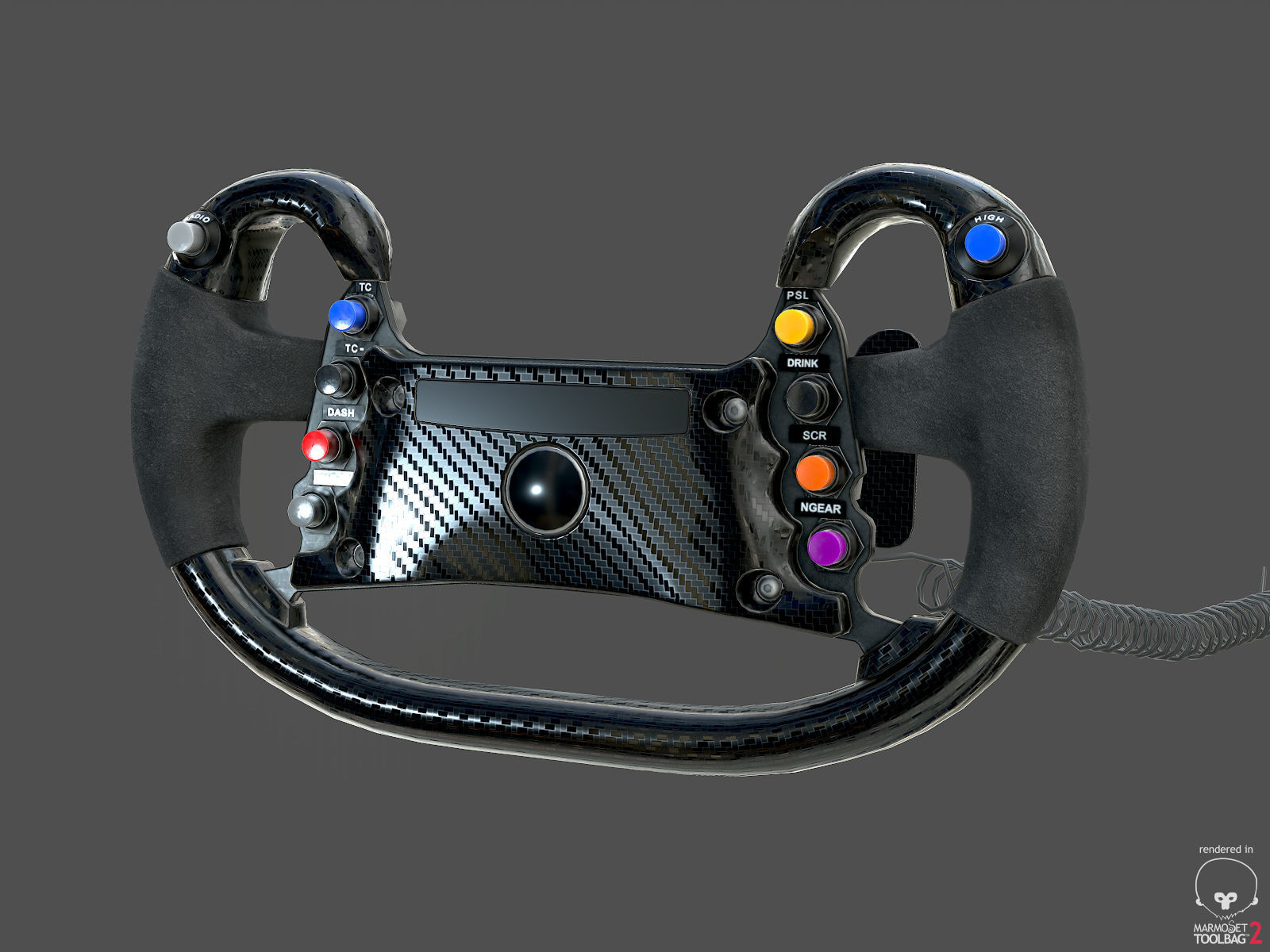 3D model Race Steer Wheel Generic PBR GTLM VR / AR / low-poly | CGTrader