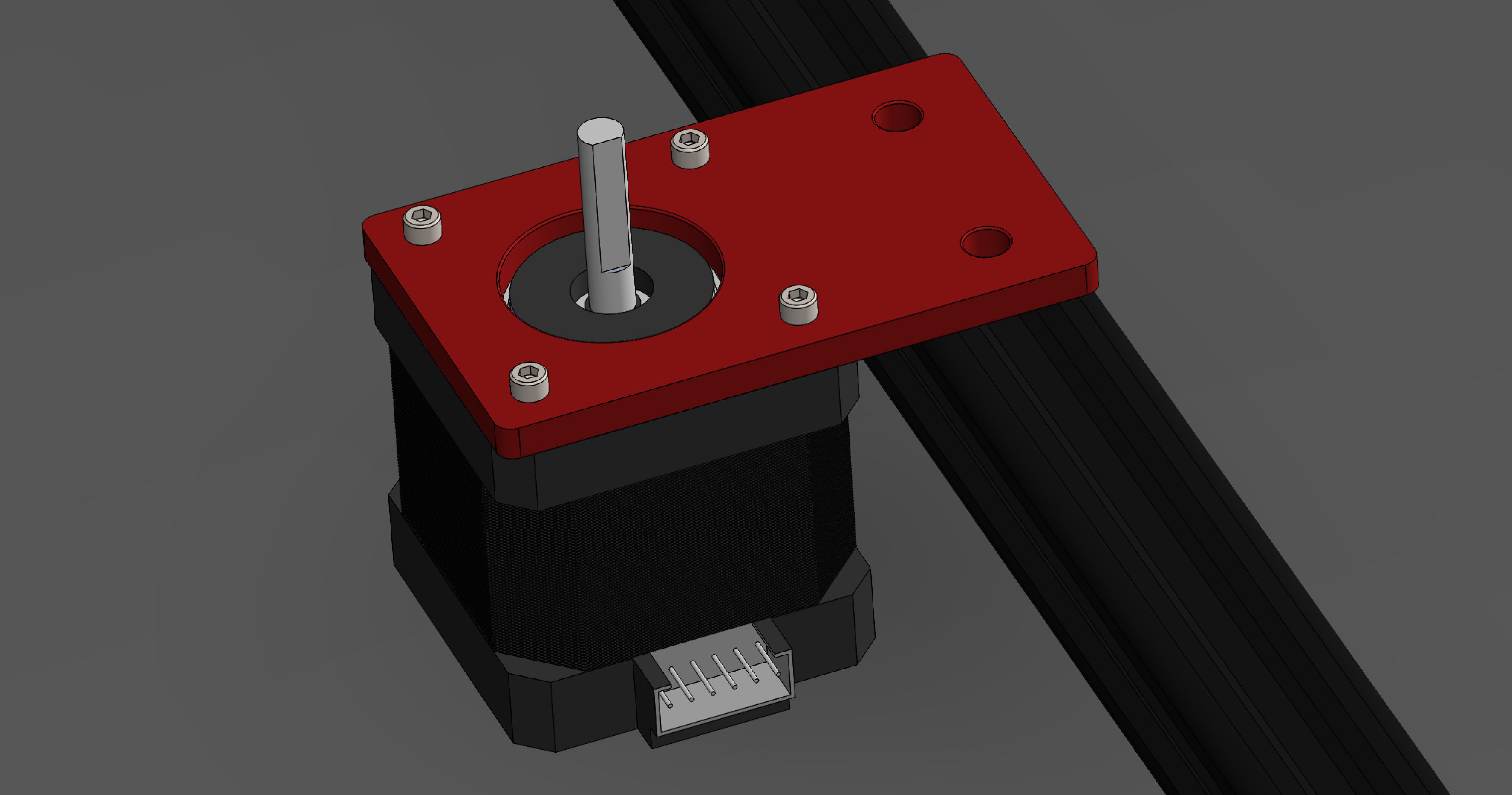 Basic 3D printable NEMA 17 attachment parts 3D model 3D printable ...