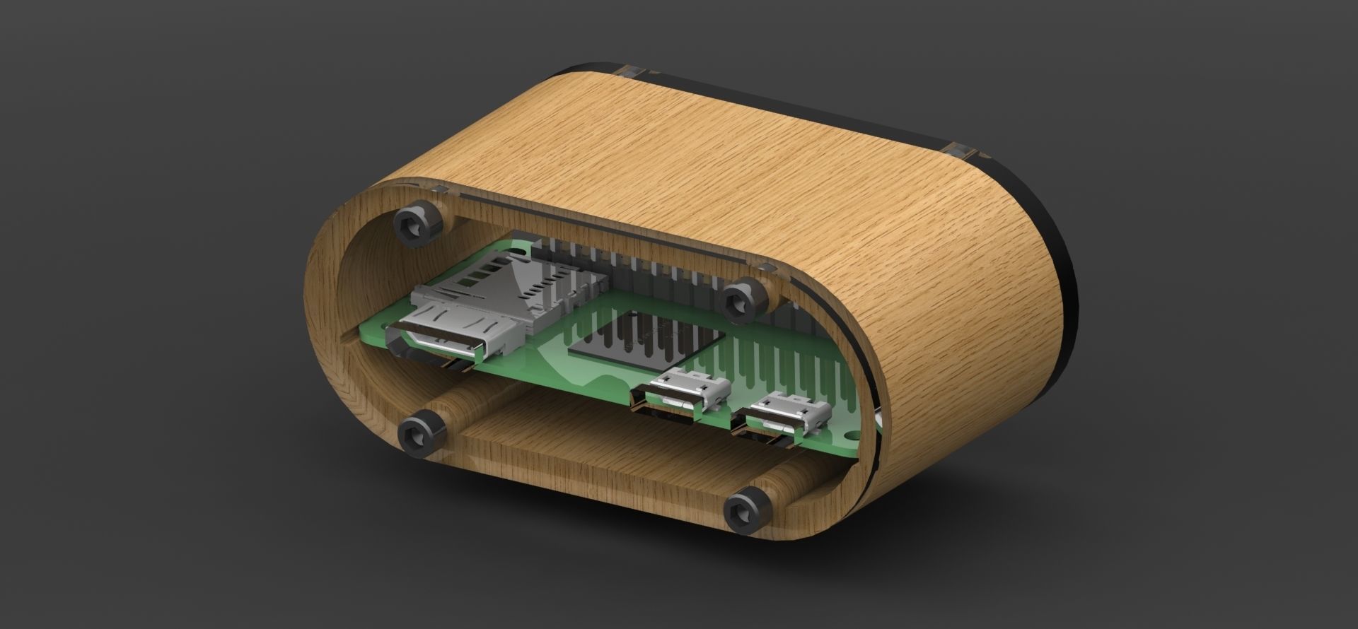 Raspberry PI ZERO enclosure 3D model 3D printable | CGTrader