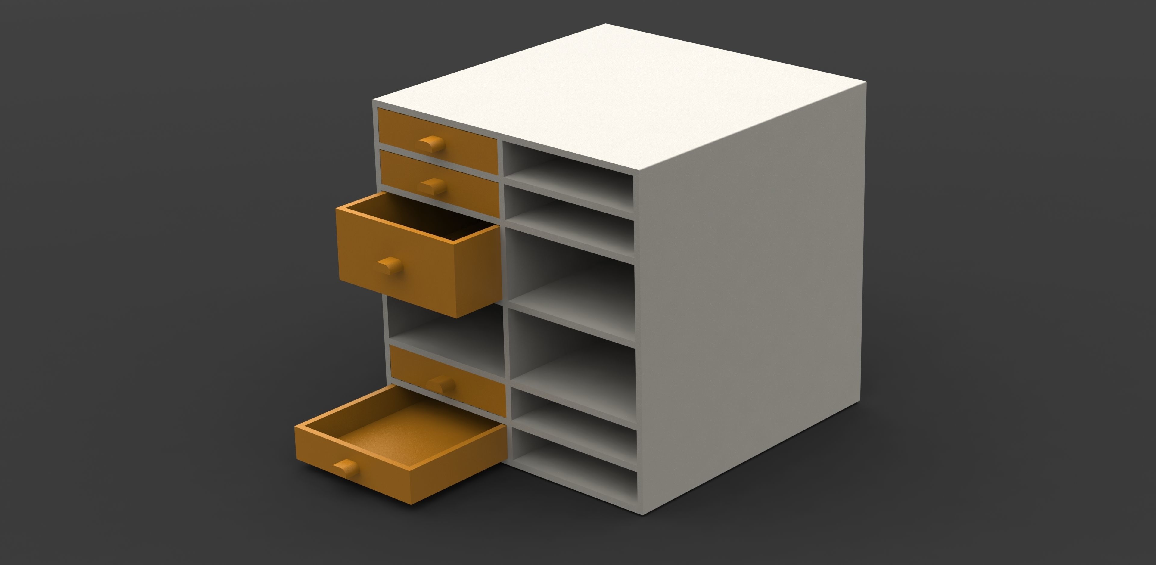 Small storage box for electronic components 3D model 3D printable ...
