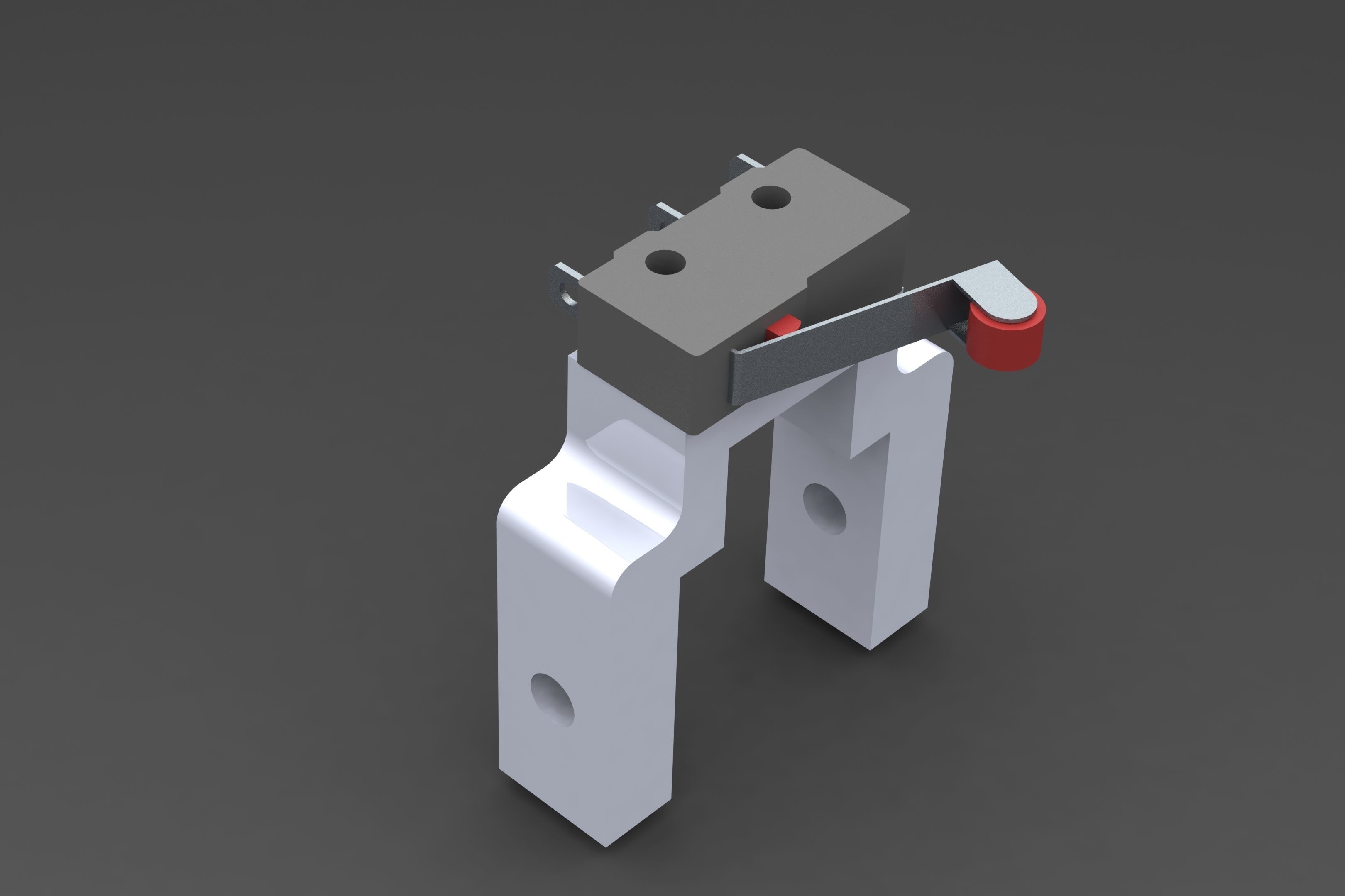 CNC or Laser limit switch holder for 2020 aluminum bars 3D model 3D ...