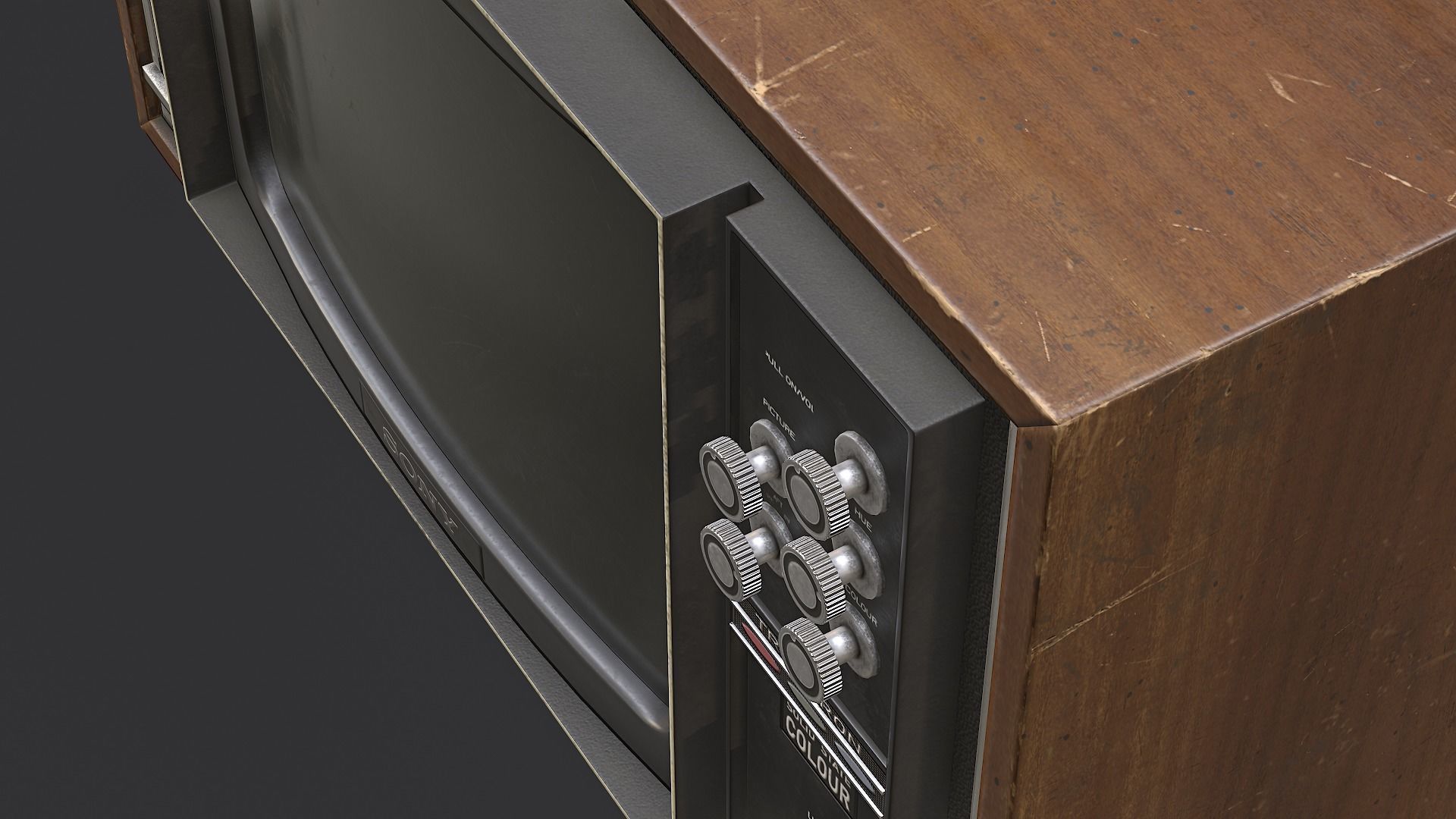 3D model Old Fashion TV Sony Trinitron VR / AR / low-poly | CGTrader