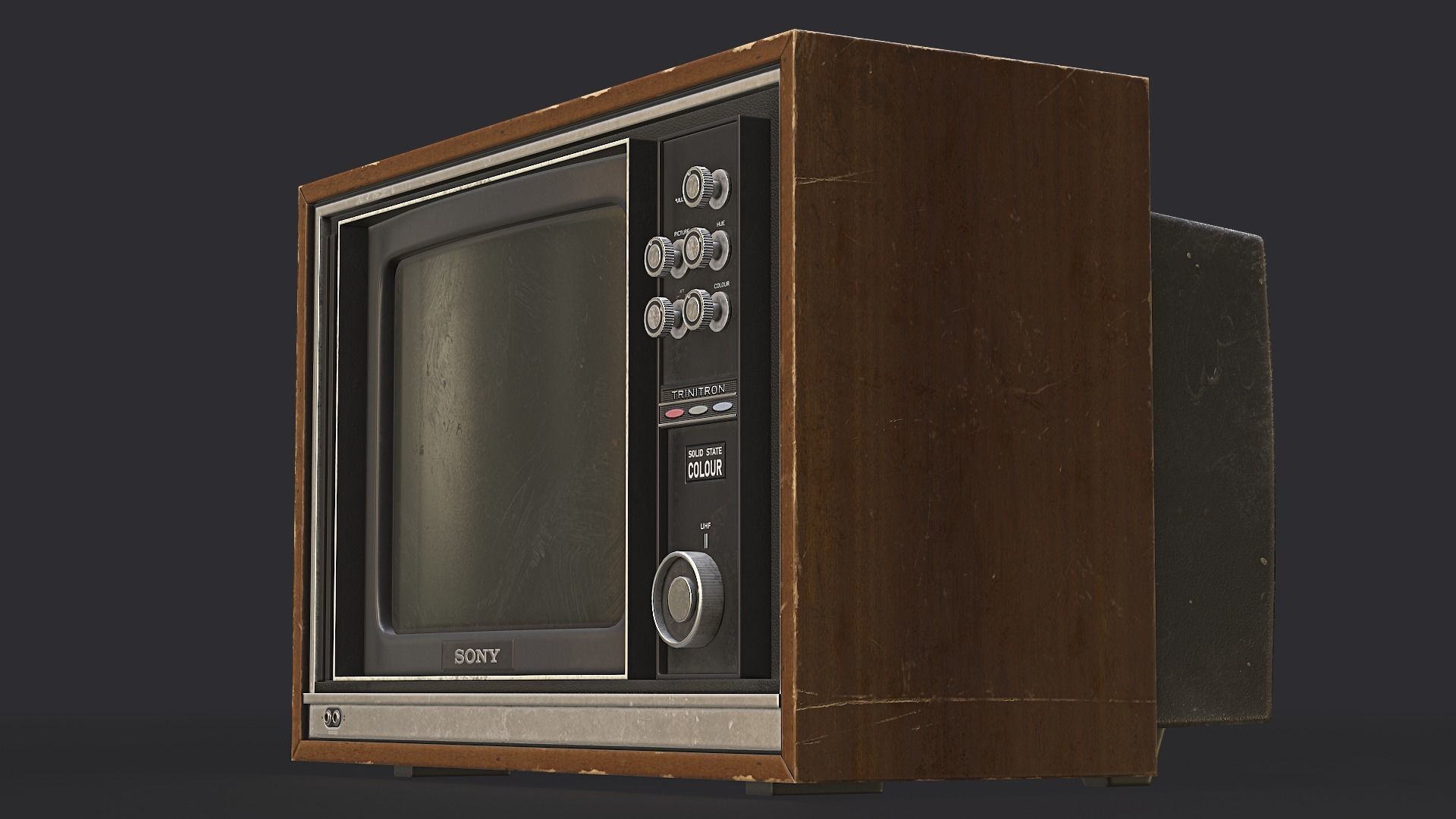 3D model Old Fashion TV Sony Trinitron VR / AR / low-poly | CGTrader