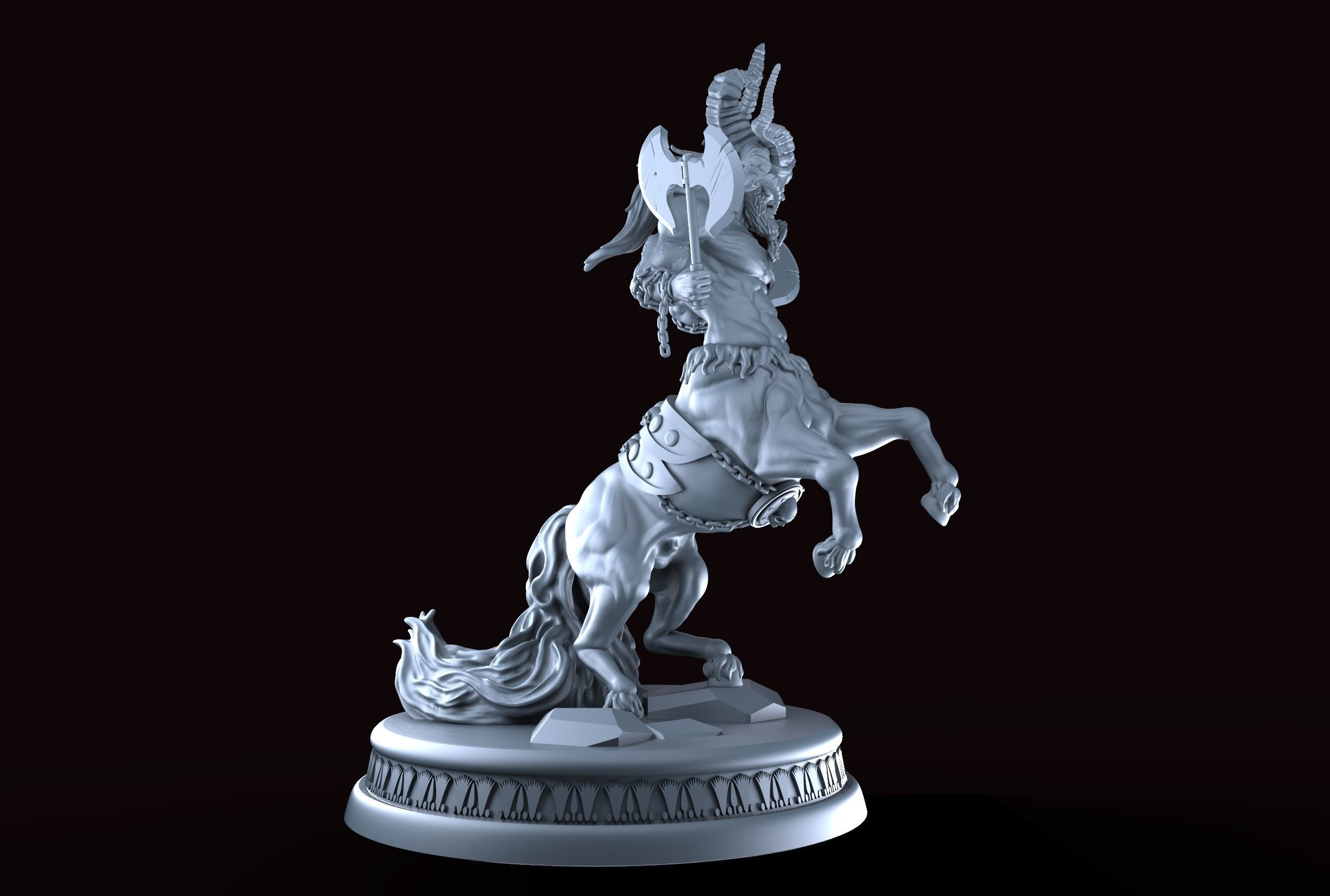 Demon Centaur 3D model 3D printable | CGTrader