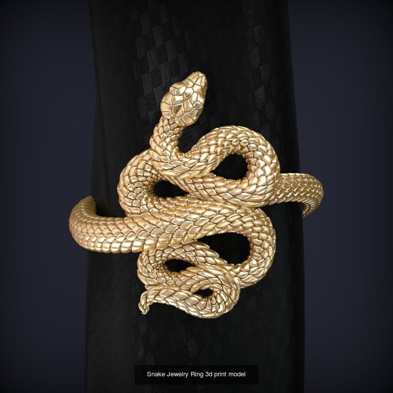 Snake Jewelry Rings Collection Pack 3d print models | CGTrader