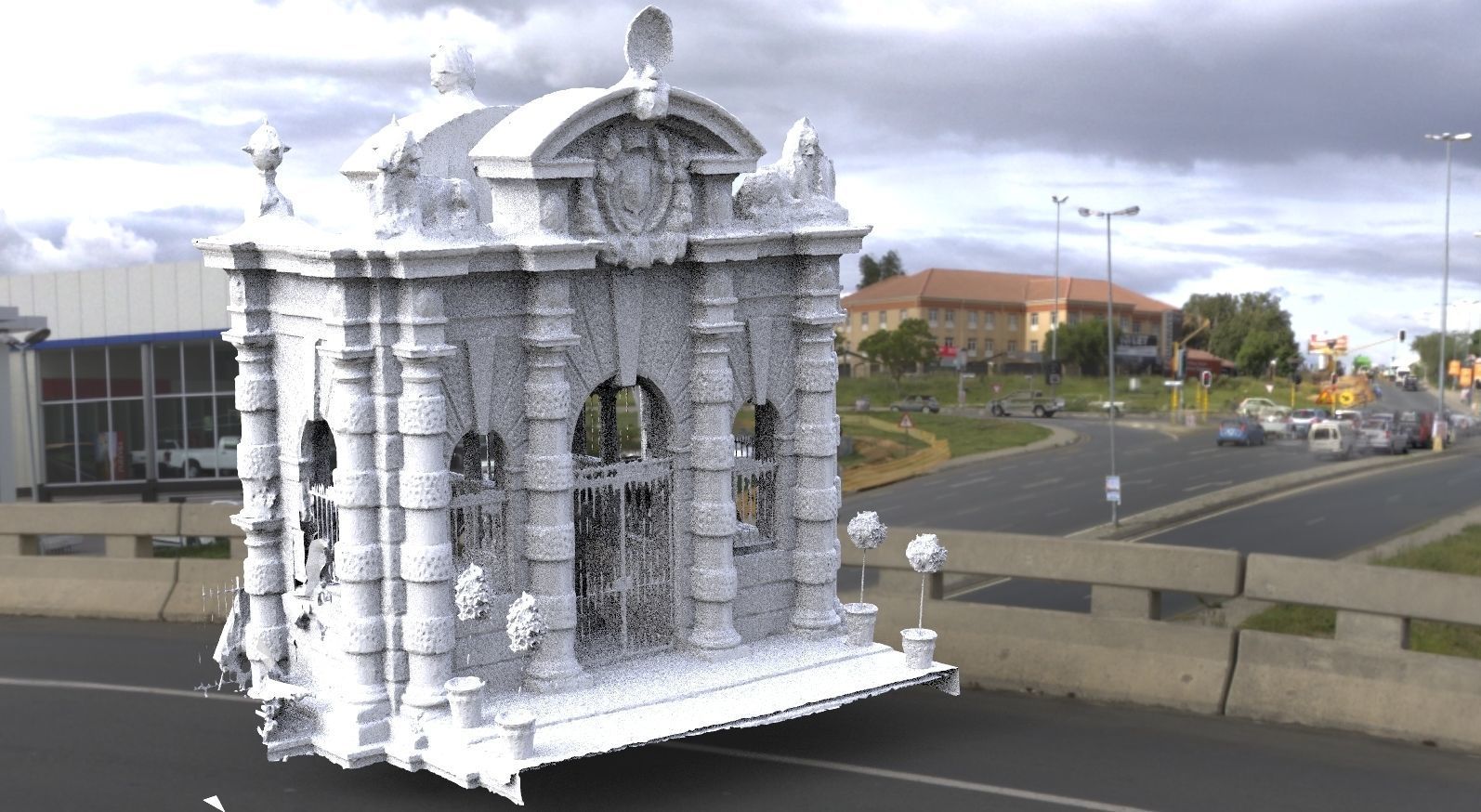 Fantasy architecture gateway 3D model | CGTrader