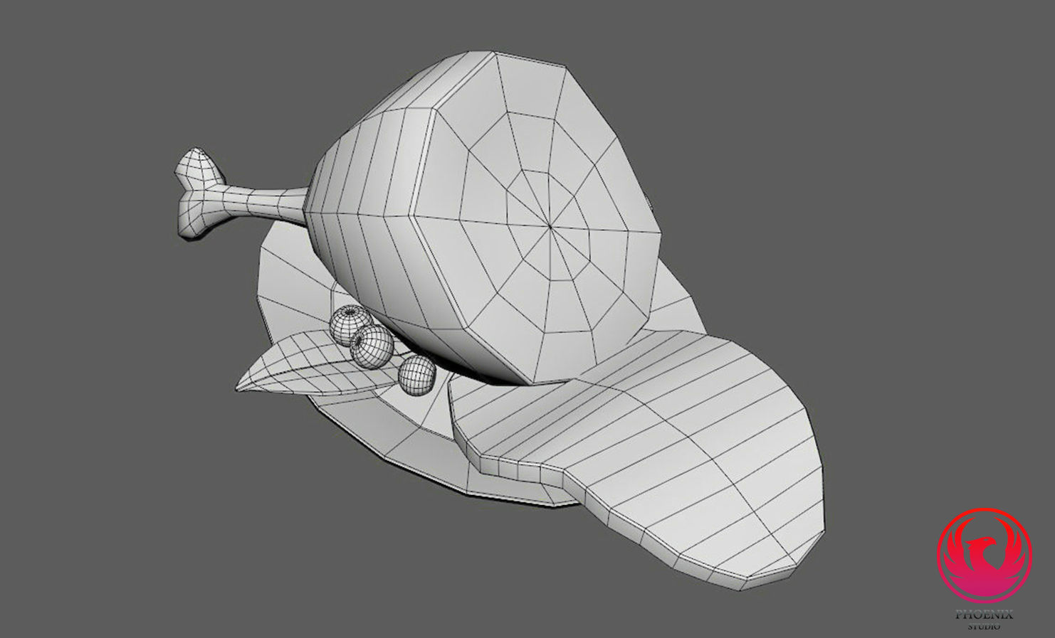 3D model Ham 3D model piece of meat on plate VR / AR / low-poly | CGTrader