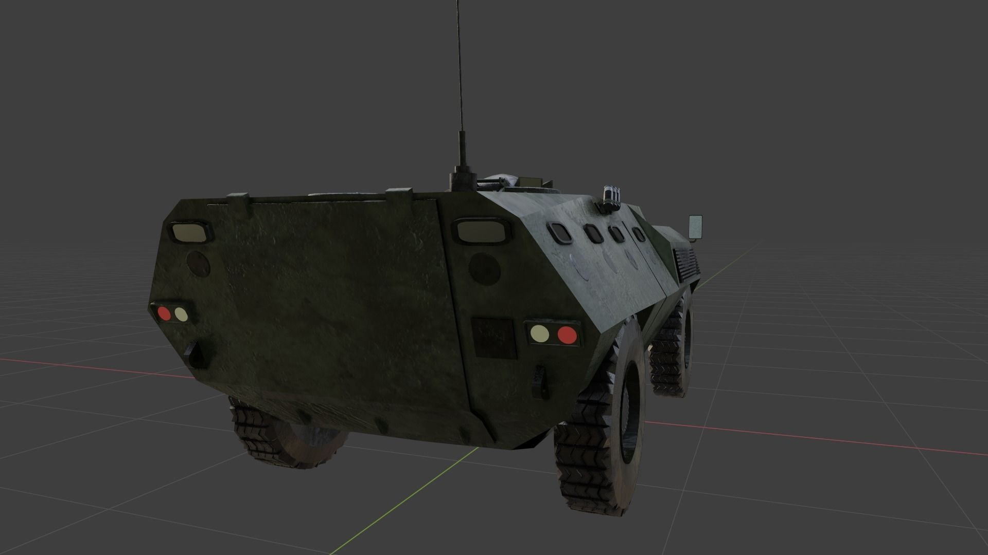 3D model Fiat 6614 - Wheeled Armoured Personnel Carrier VR / AR / low ...