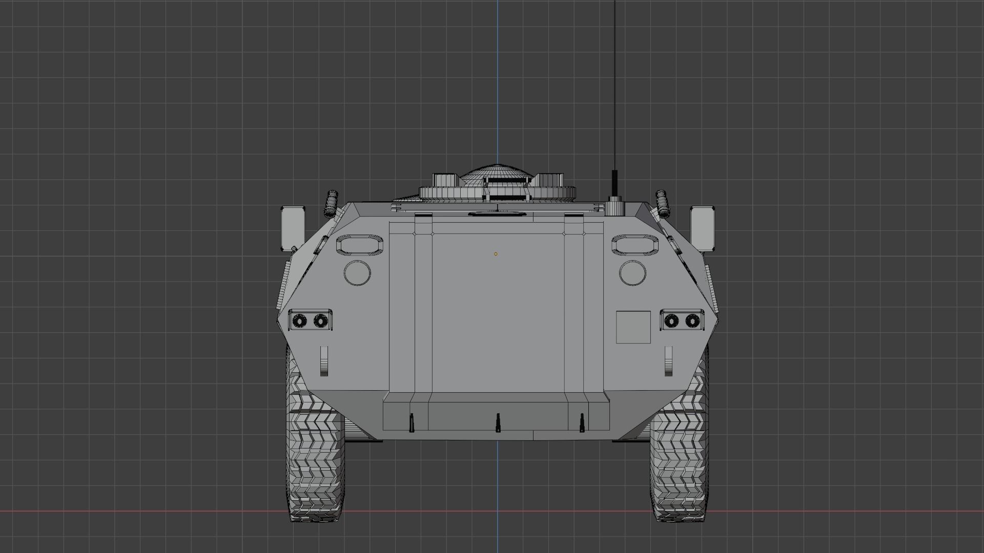 3D model Fiat 6614 - Wheeled Armoured Personnel Carrier VR / AR / low ...