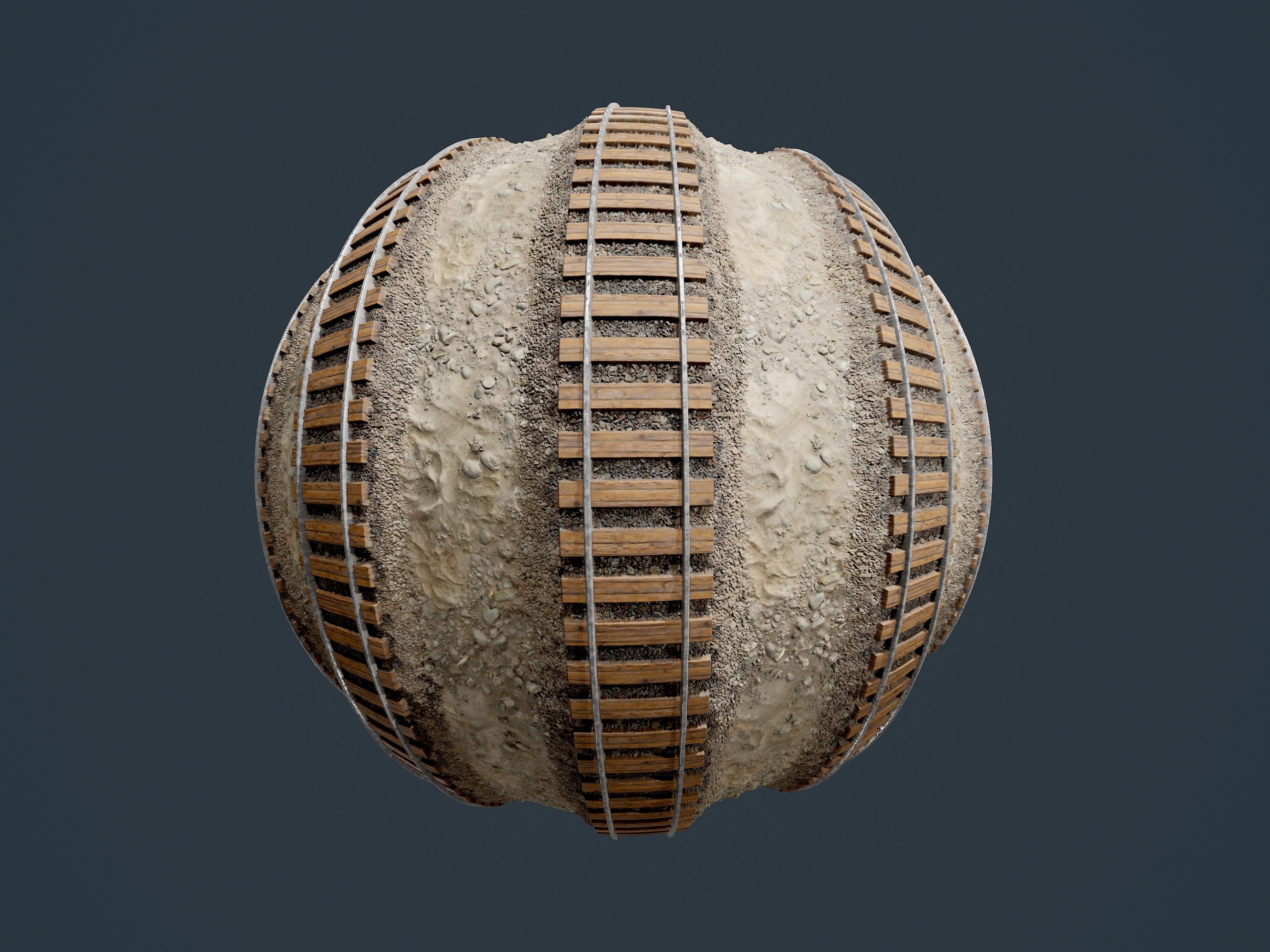 Train Tracks Seamless PBR Texture 03 Texture | CGTrader