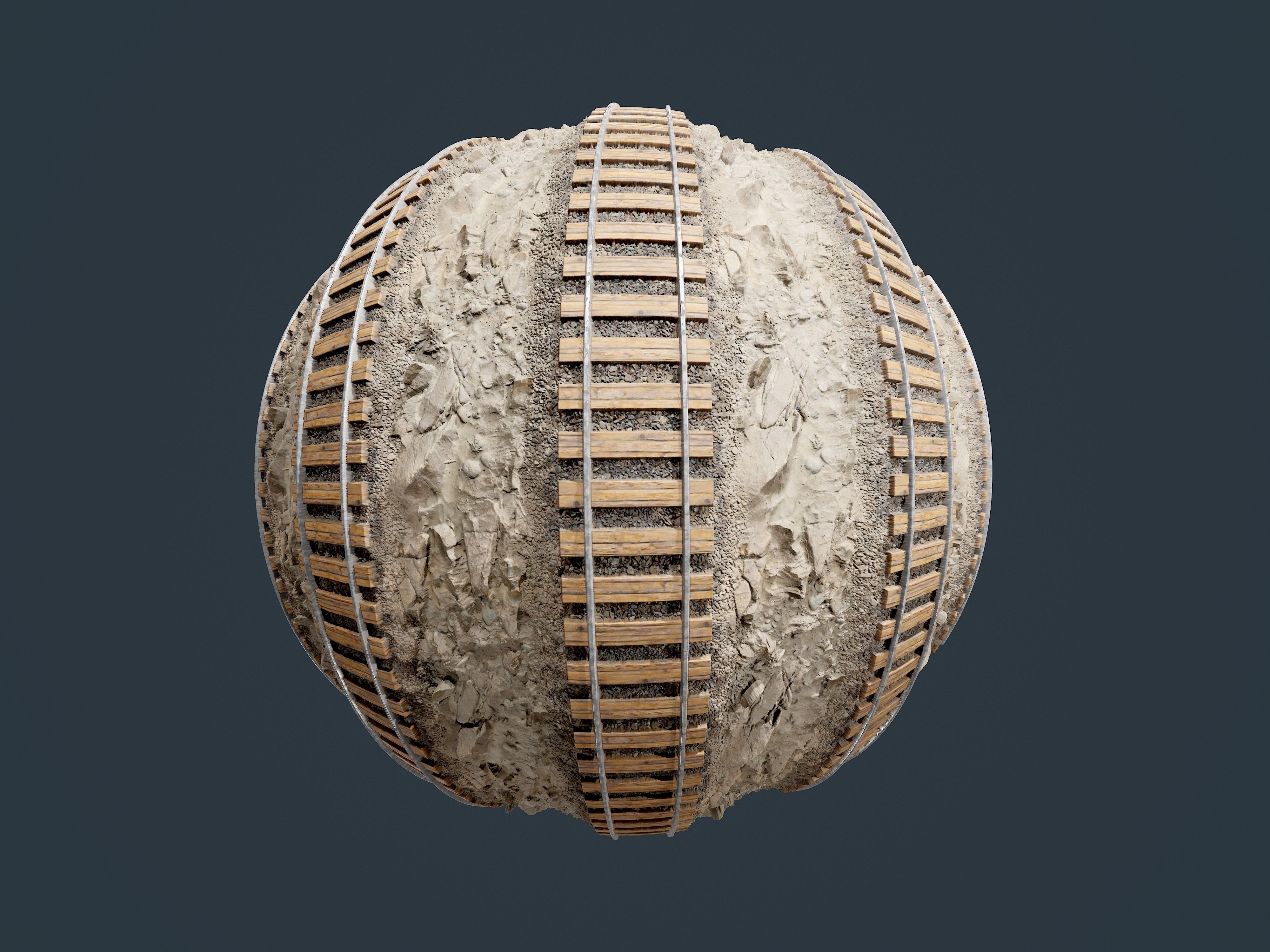 Train Tracks Seamless PBR Texture 05 Texture | CGTrader