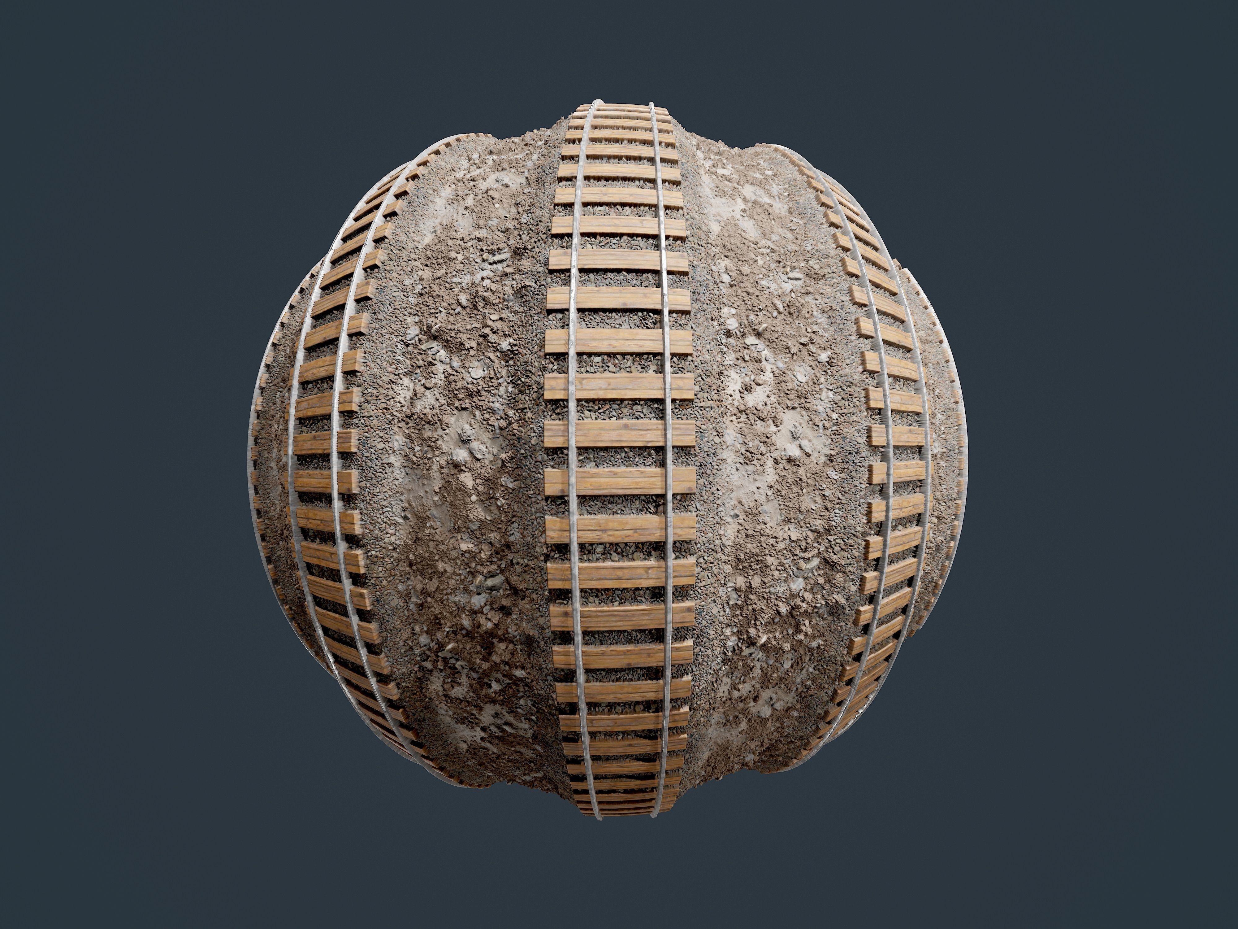 Train Tracks Seamless PBR Texture 07 Texture | CGTrader