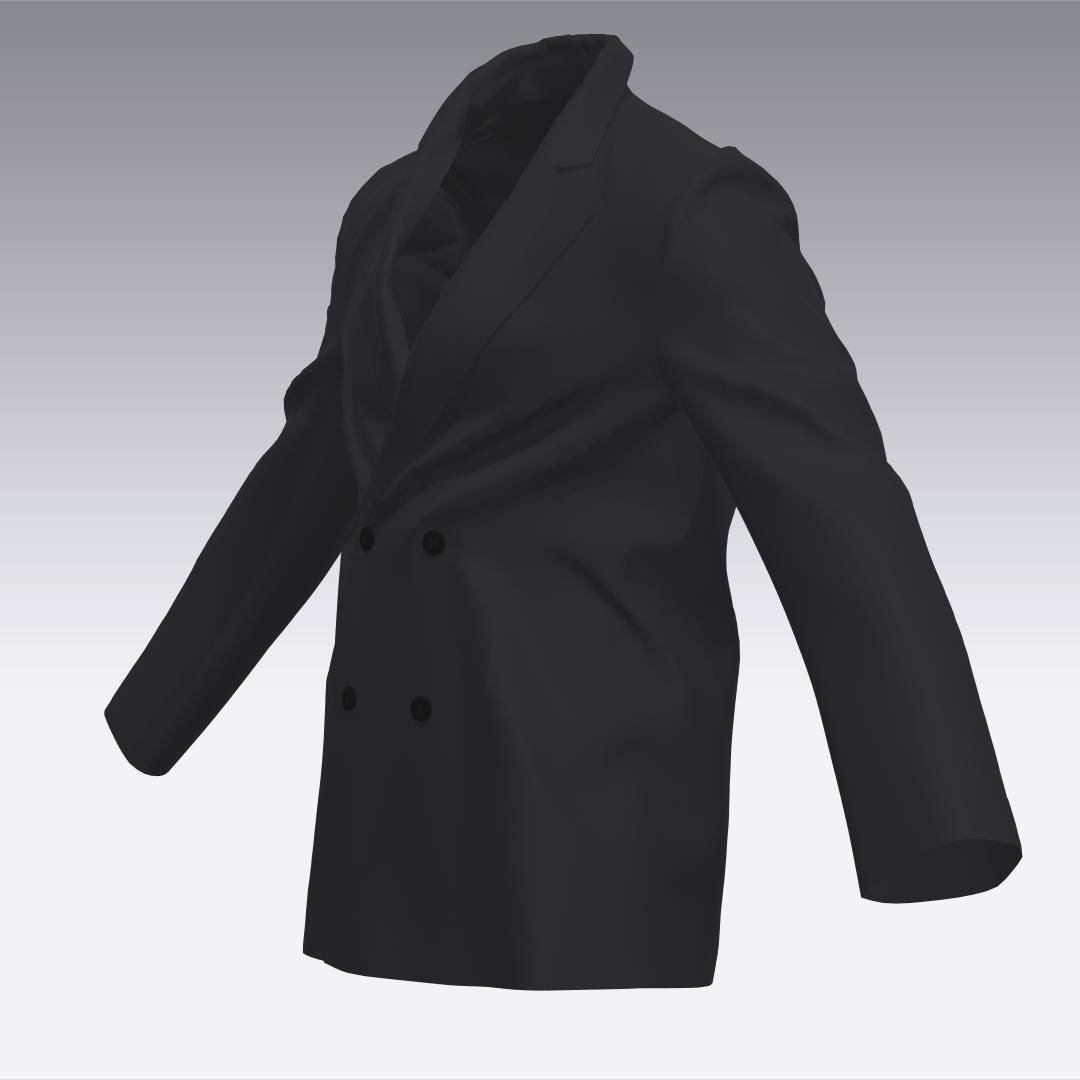 Black Jacket Model for Men 3D model | CGTrader