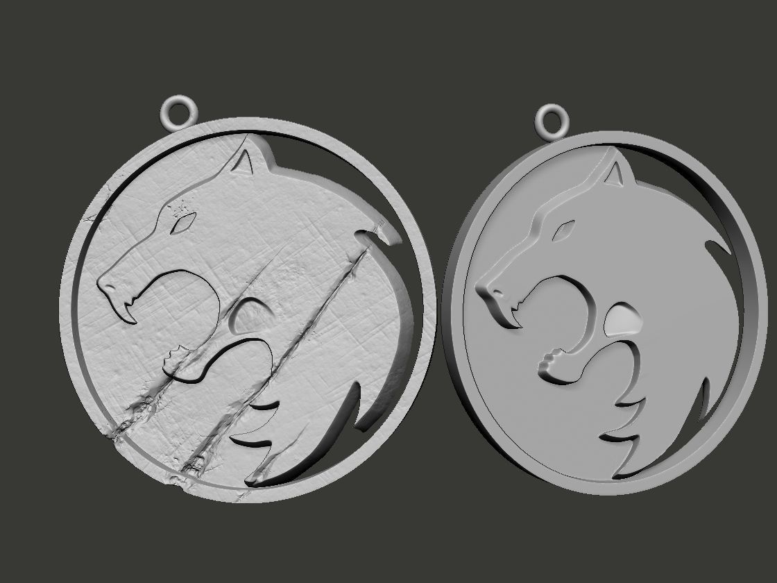 Witcher Wolf Medallion From Netflix Nightmare of the Wolf STL 3D model ...