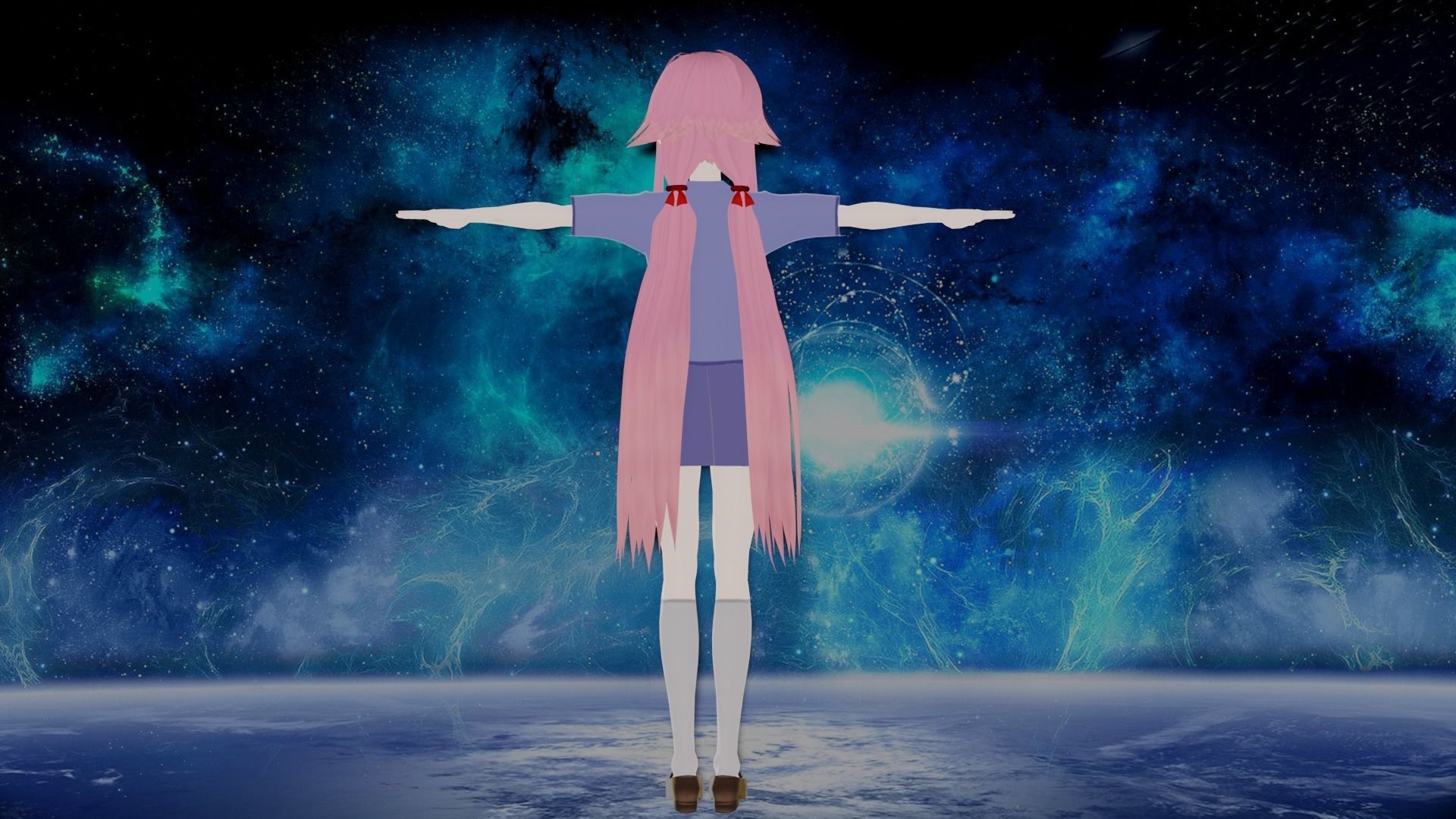 3D model Yuno Gasai - Original 3d character for vrchat VR / AR / low ...