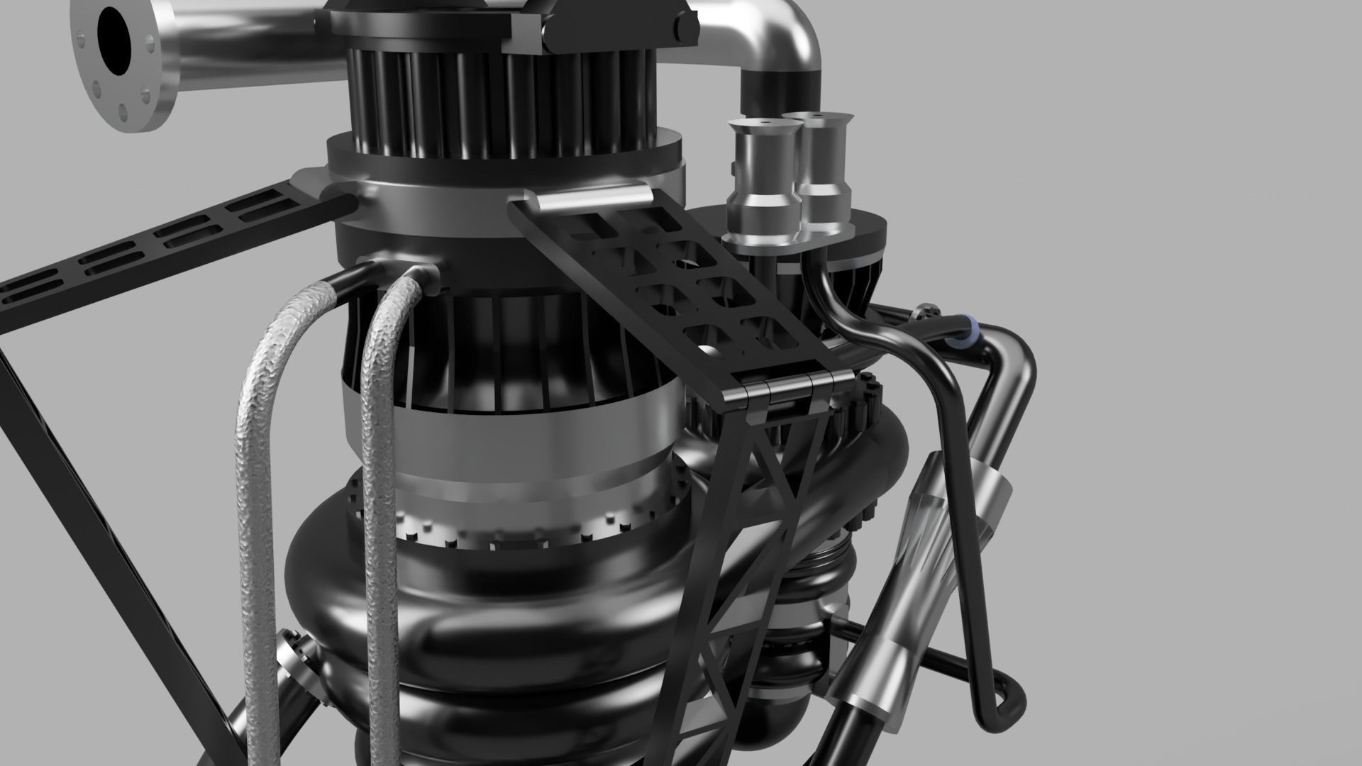 Space-X Raptor engine simplified 3D model 3D printable | CGTrader