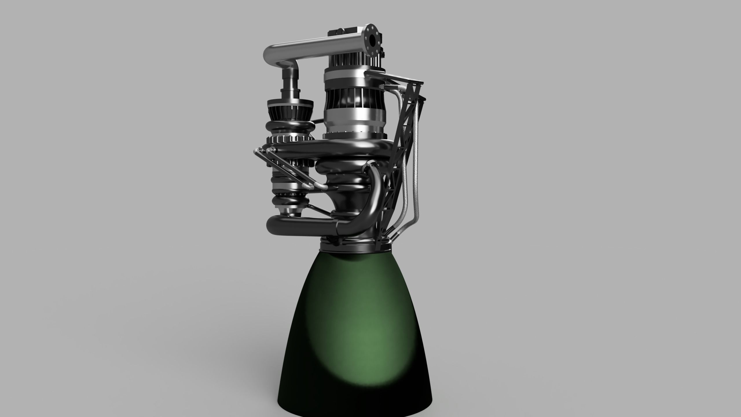 Space-X Raptor engine simplified 3D model 3D printable | CGTrader