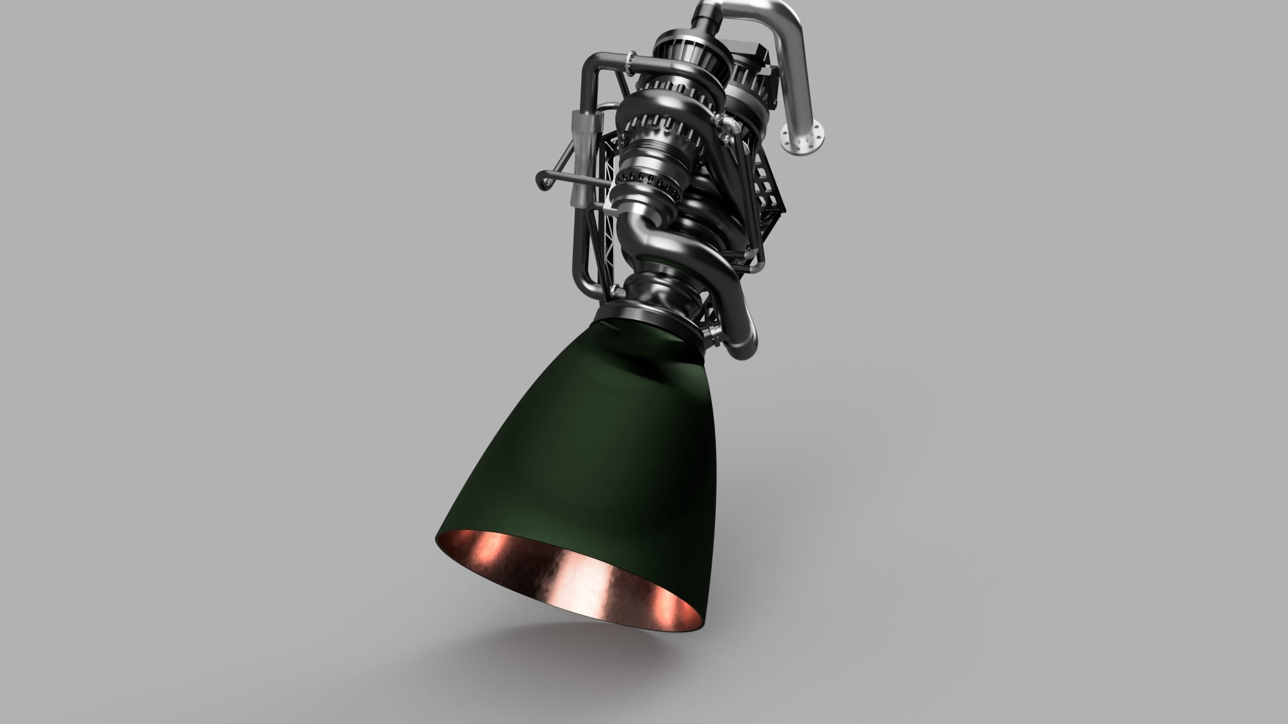 Space-X Raptor engine simplified 3D model 3D printable | CGTrader