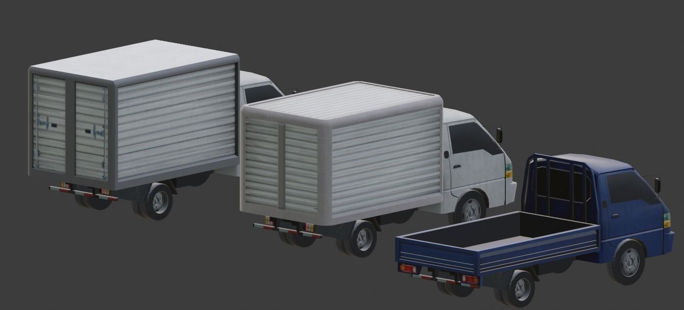 3D model Hyundai Porter VR / AR / low-poly | CGTrader