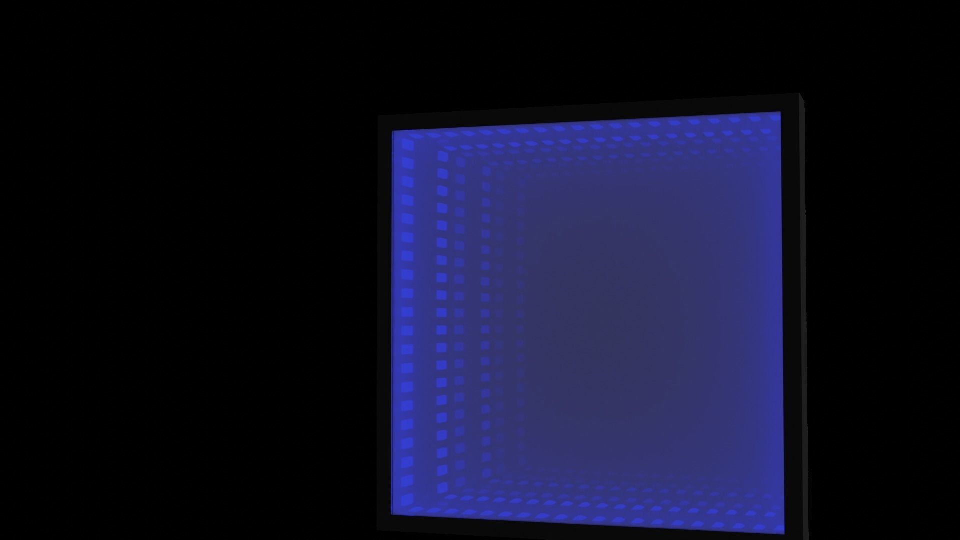 Simple infinity mirror free 3D model rigged | CGTrader