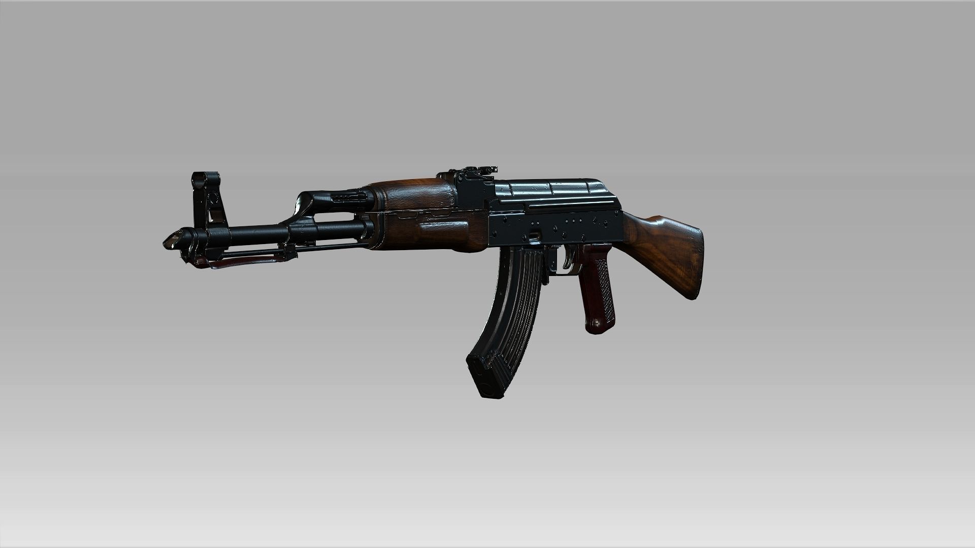 AK47 Kalashnikov Rifle 3D model | CGTrader