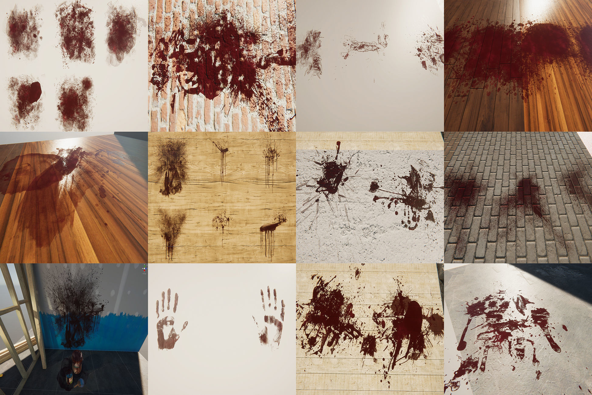 Blood Decals 4K Texture | CGTrader