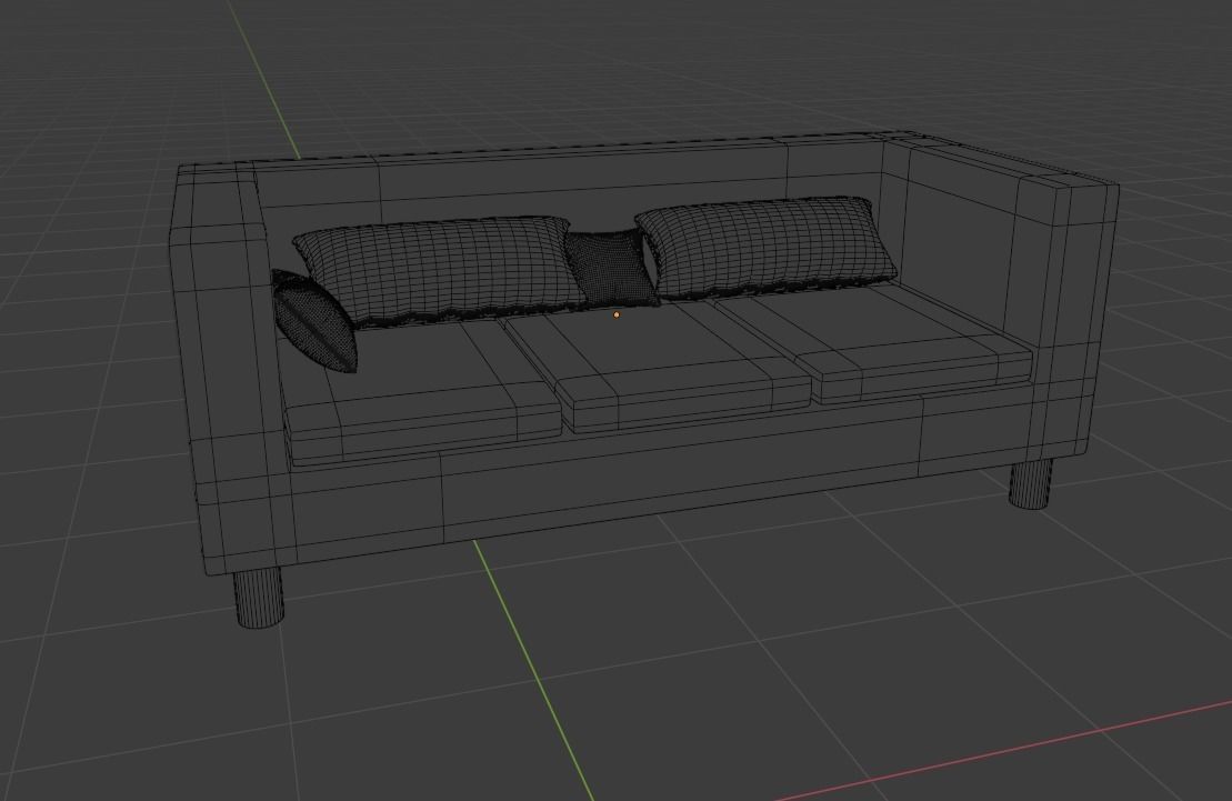 sofa made in Blender 3D free 3D model | CGTrader