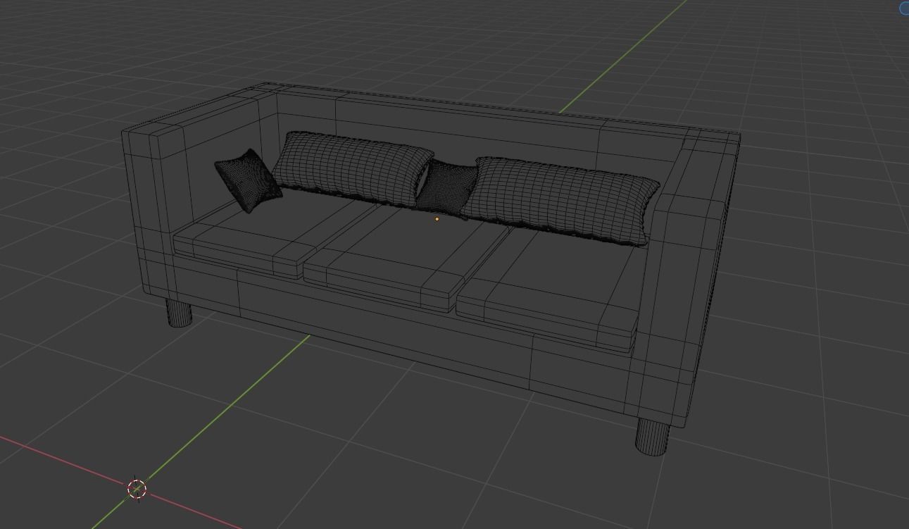 sofa made in Blender 3D free 3D model | CGTrader
