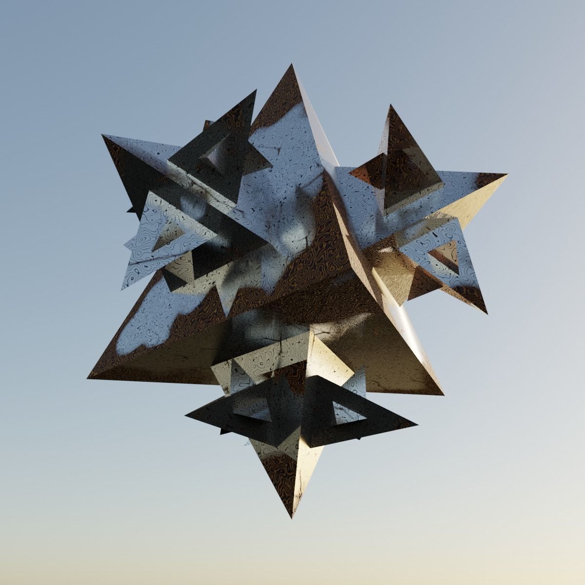 3D model Mandelbroat Triangle VR / AR / low-poly | CGTrader