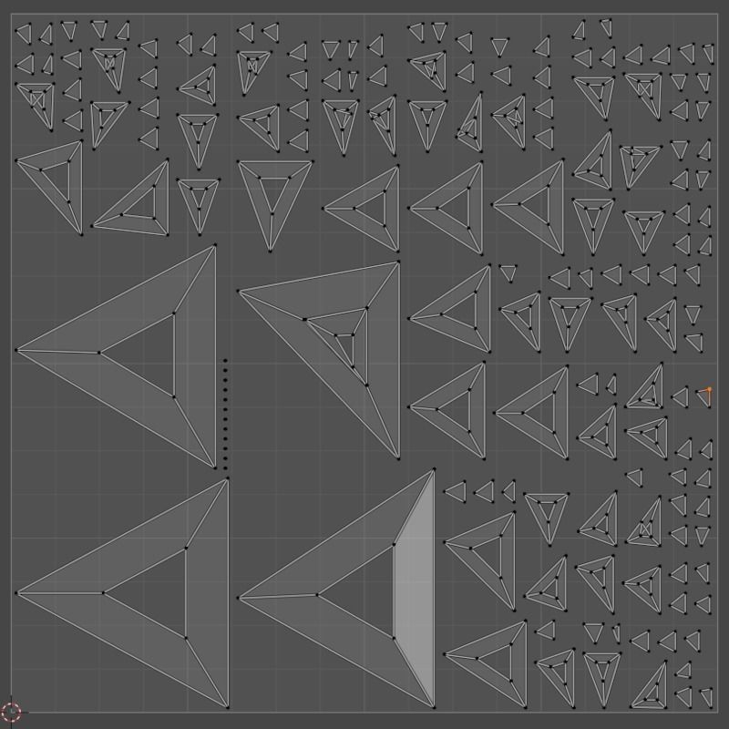 3D model Mandelbroat Triangle VR / AR / low-poly | CGTrader