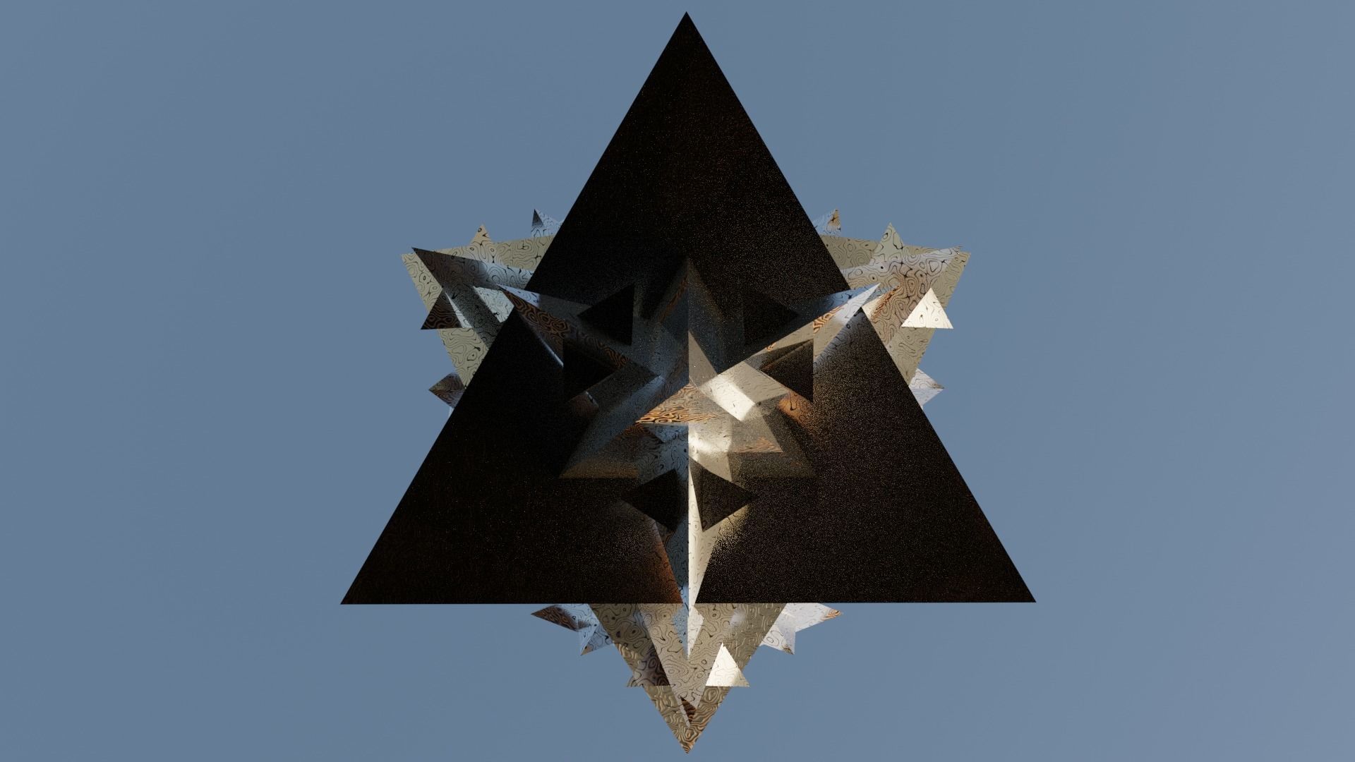 3D model Mandelbroat Triangle VR / AR / low-poly | CGTrader