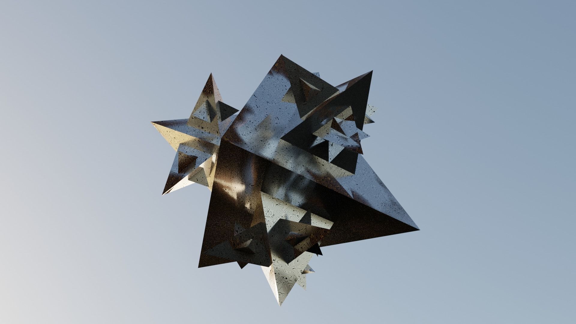 3D model Mandelbroat Triangle VR / AR / low-poly | CGTrader