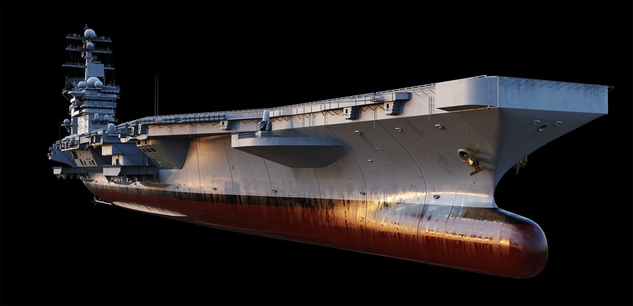 Aircraft Carrier 3D model rigged | CGTrader
