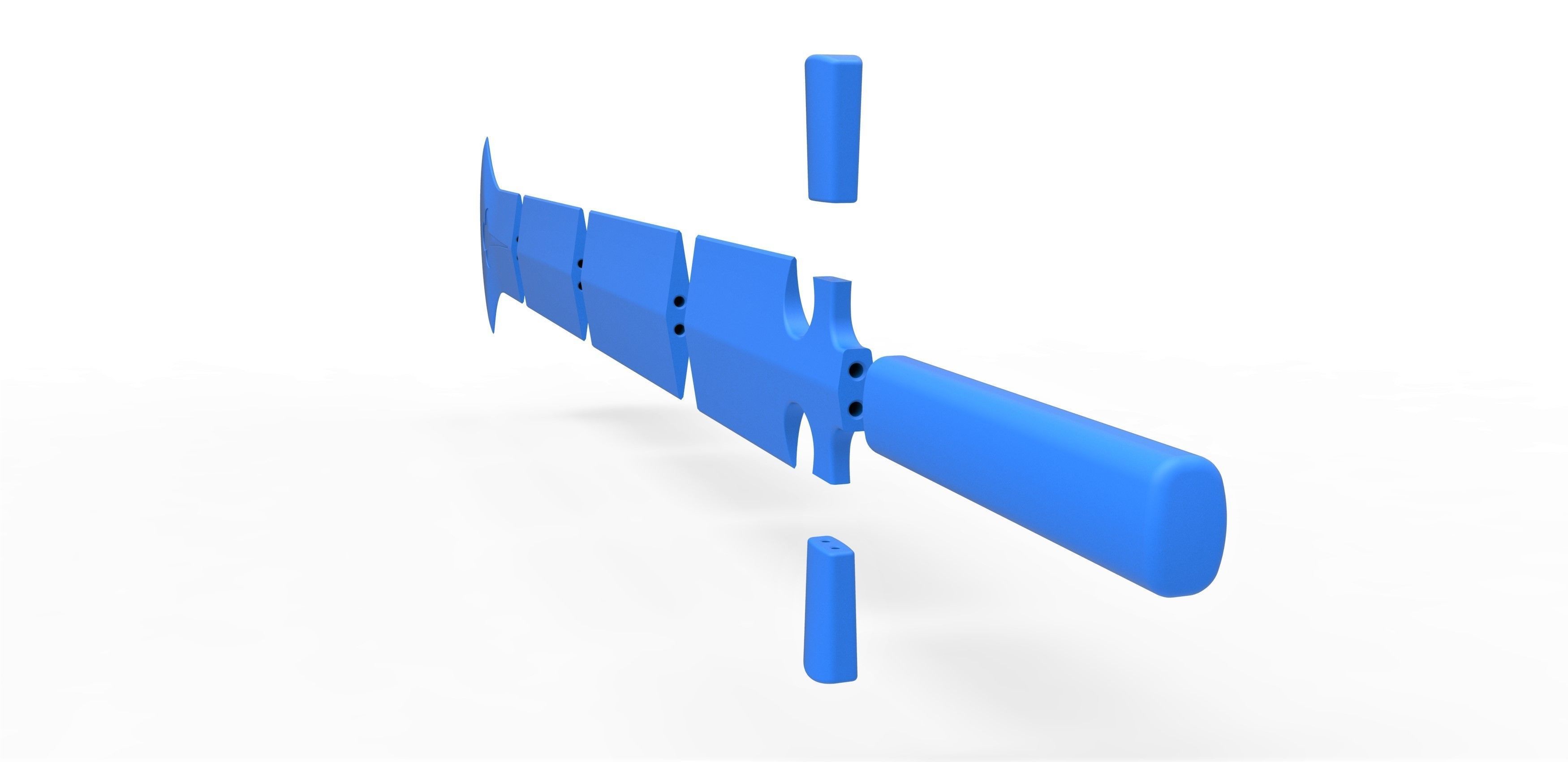 Demon Destroyer Sword from the manga Black Clover 3D model 3D printable ...