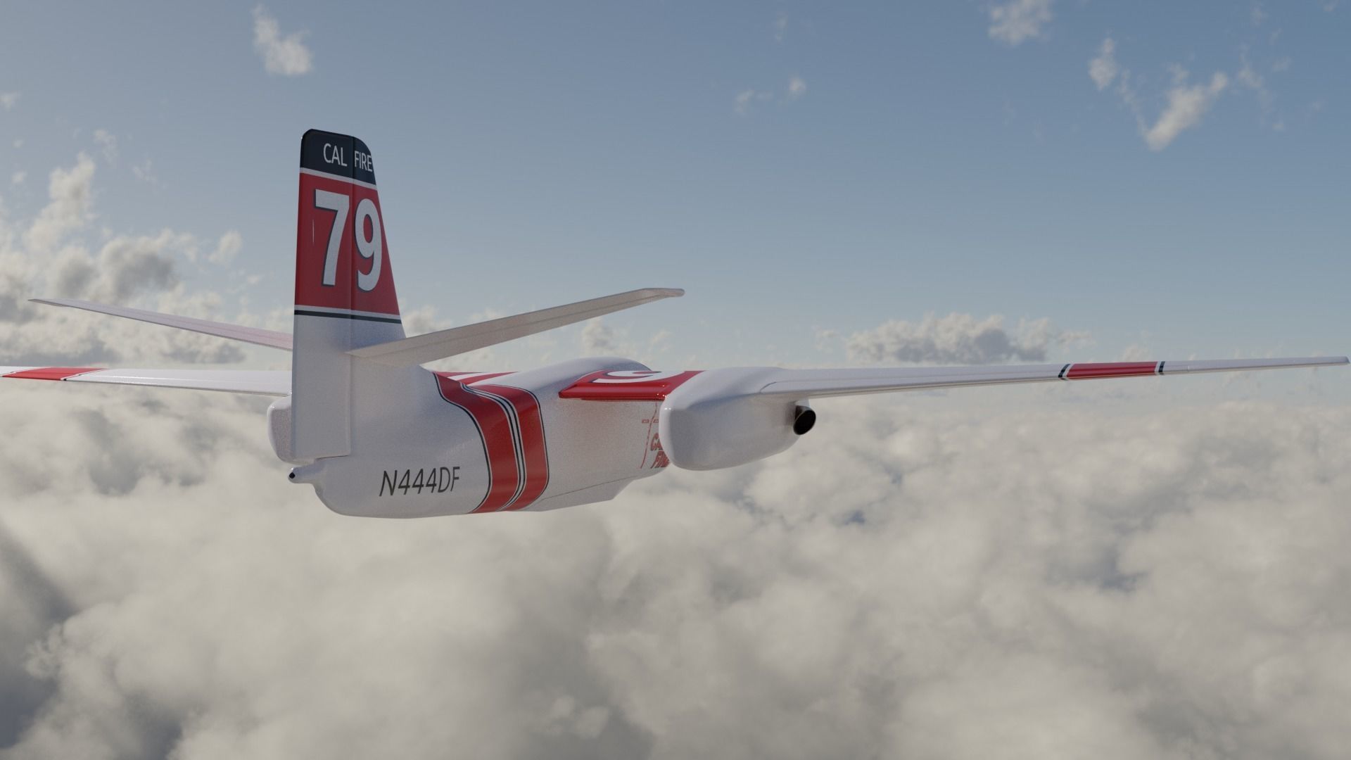 S-2T Cal Fire Bomber 3D model | CGTrader