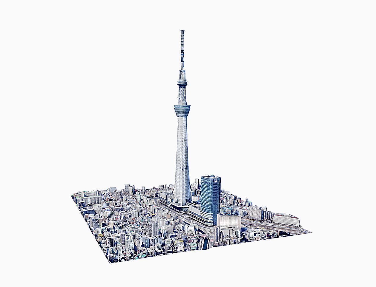 3D model Tokyo Skytree Tower VR / AR / low-poly | CGTrader