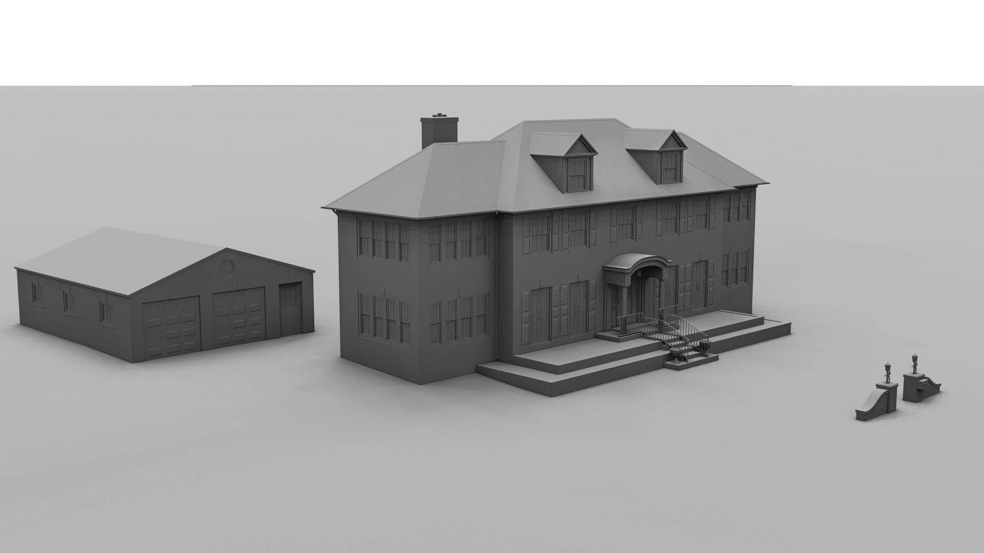 Home Alone House 3D model | CGTrader