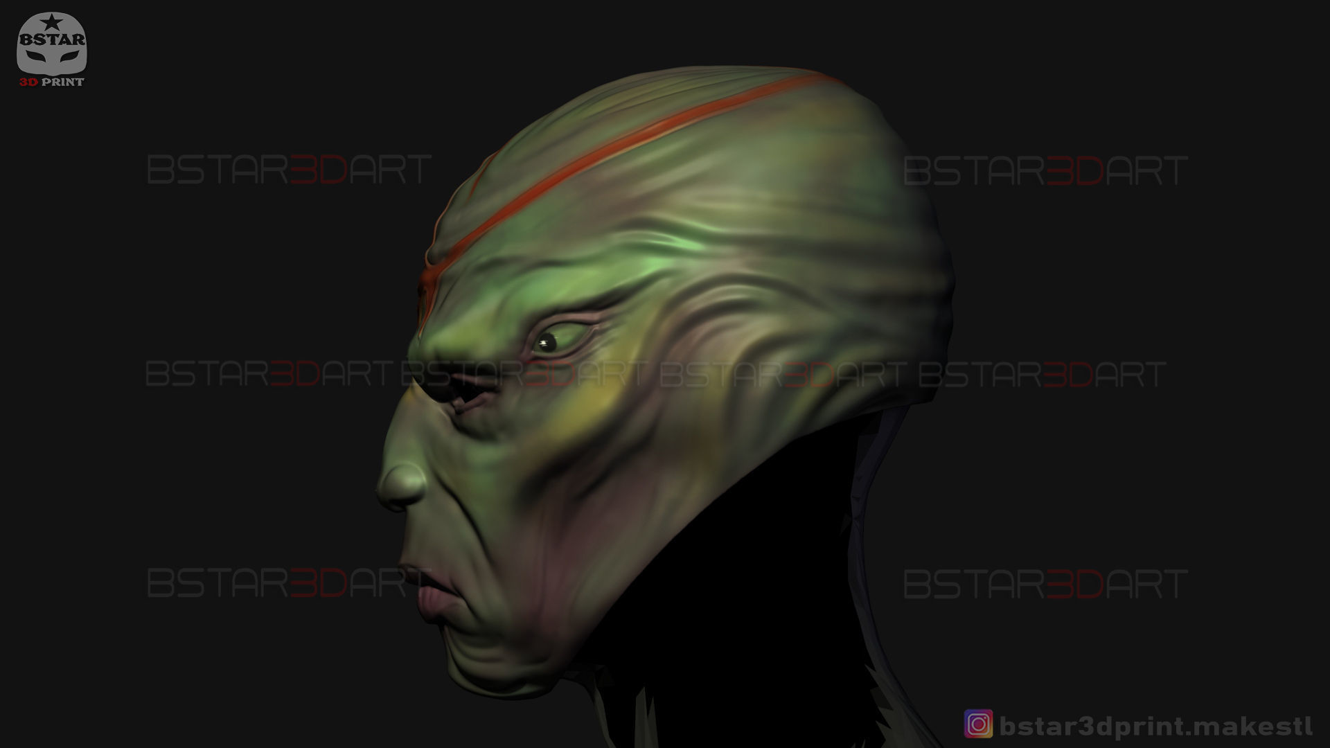 KRO Eternals Mask - Villain Deviants Helmet - Marvel comics 3D model 3D ...