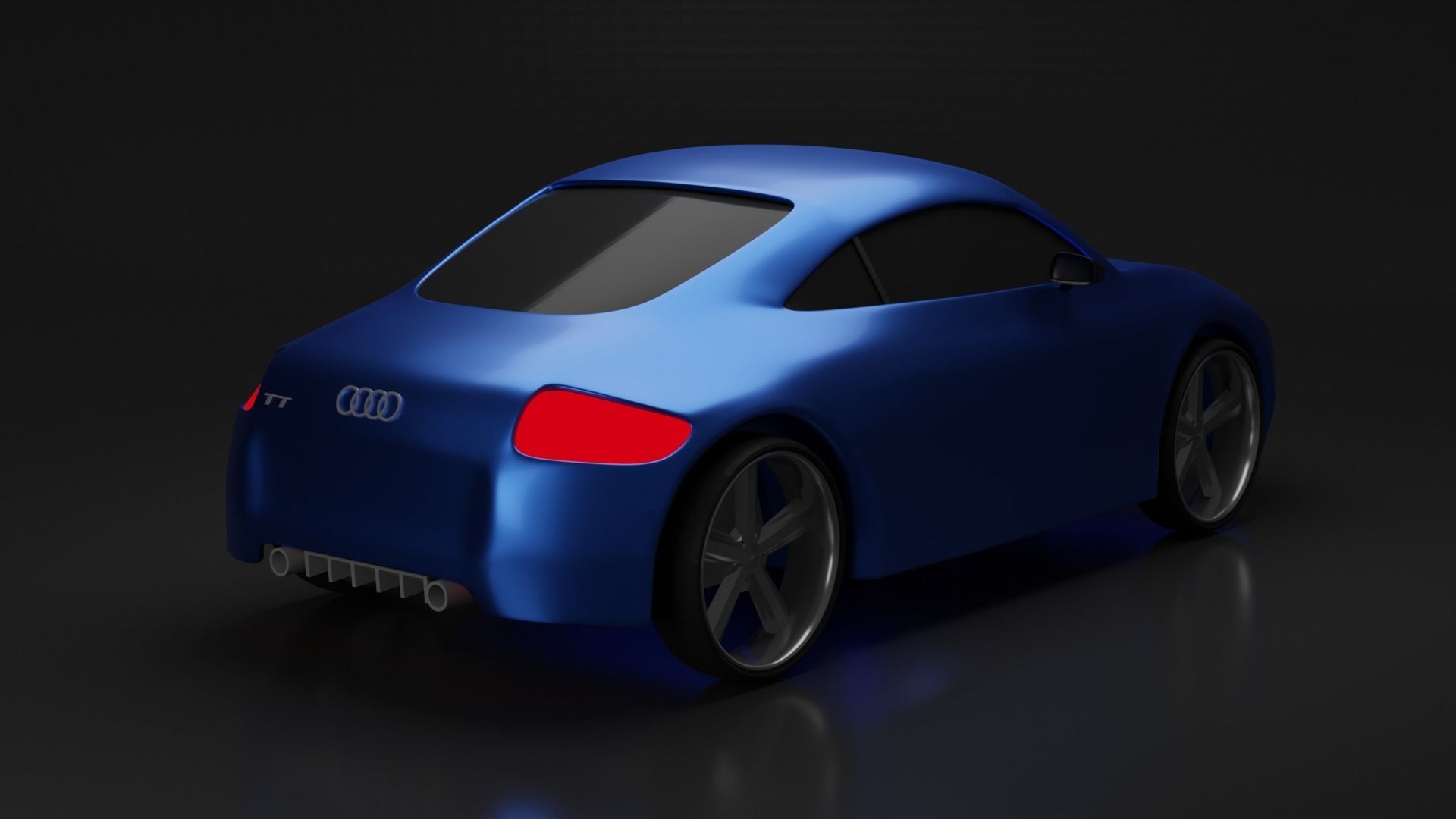 Audi TT Low Poly 3D model | CGTrader
