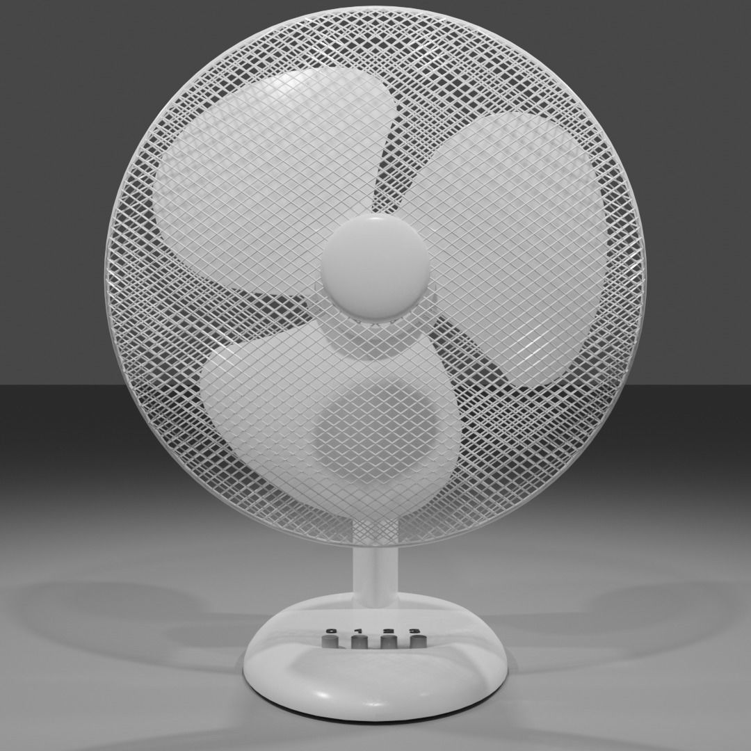Table fan free 3D model | CGTrader
