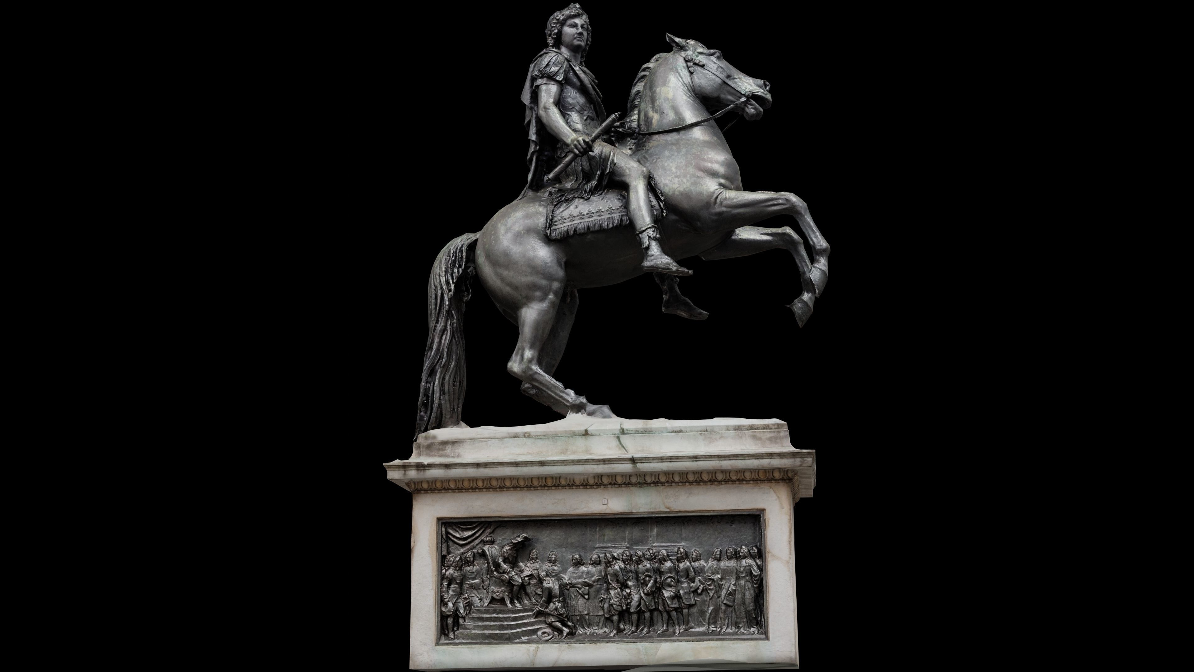 King of France Louis XIV with 2 LOD 3D model | CGTrader
