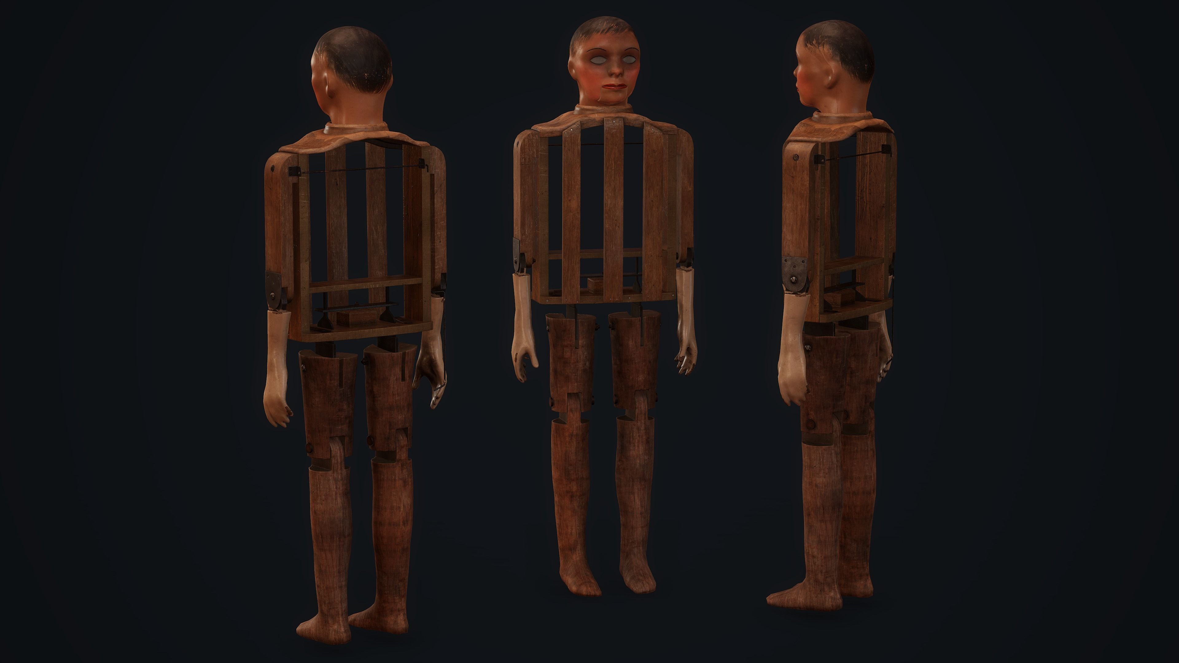 3D model Old Ventriloquist Puppet - PBR Model VR / AR / low-poly | CGTrader
