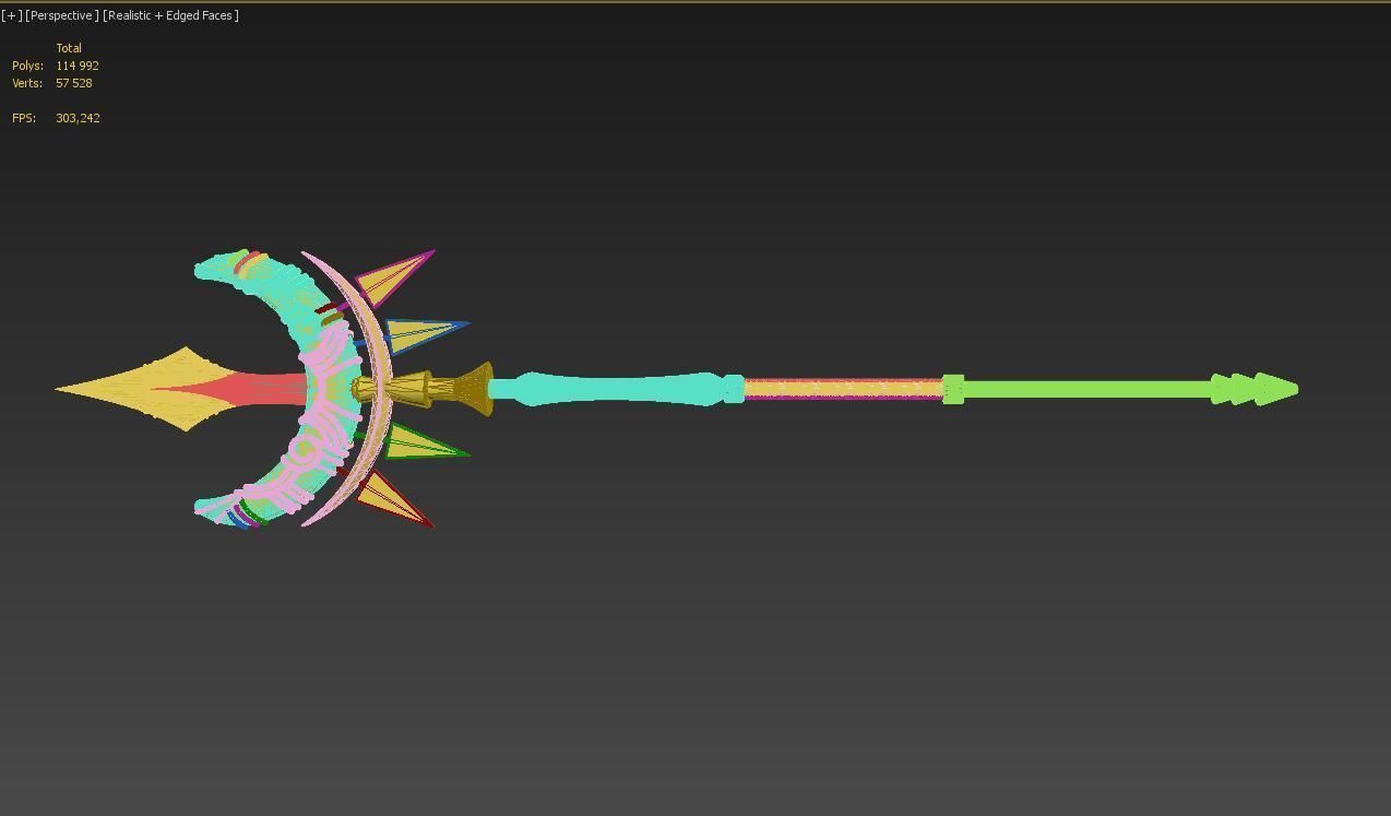 Final Fantasy Spectral Necromancer Cosplay Weapon Prop 3D model 3D ...